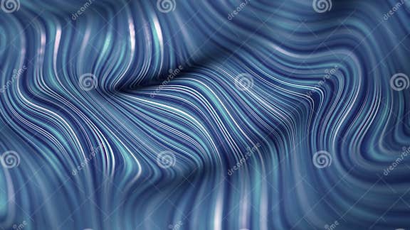 Art Simulation of High-tech Nano Forms. Stream of Wavy Strings in ...
