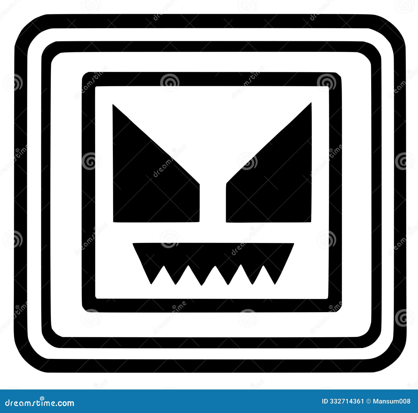 Art Skull Evil Symbol Illustration Stock Illustration - Illustration of ...