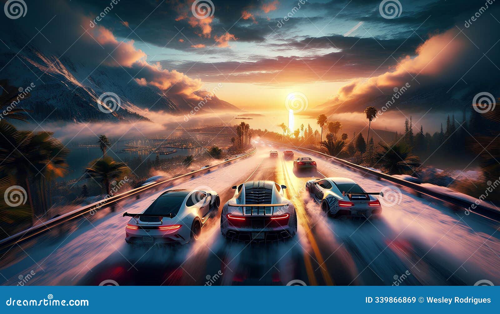 The Art of Speed Desktop Wallpaper Stock Illustration - Illustration of ...
