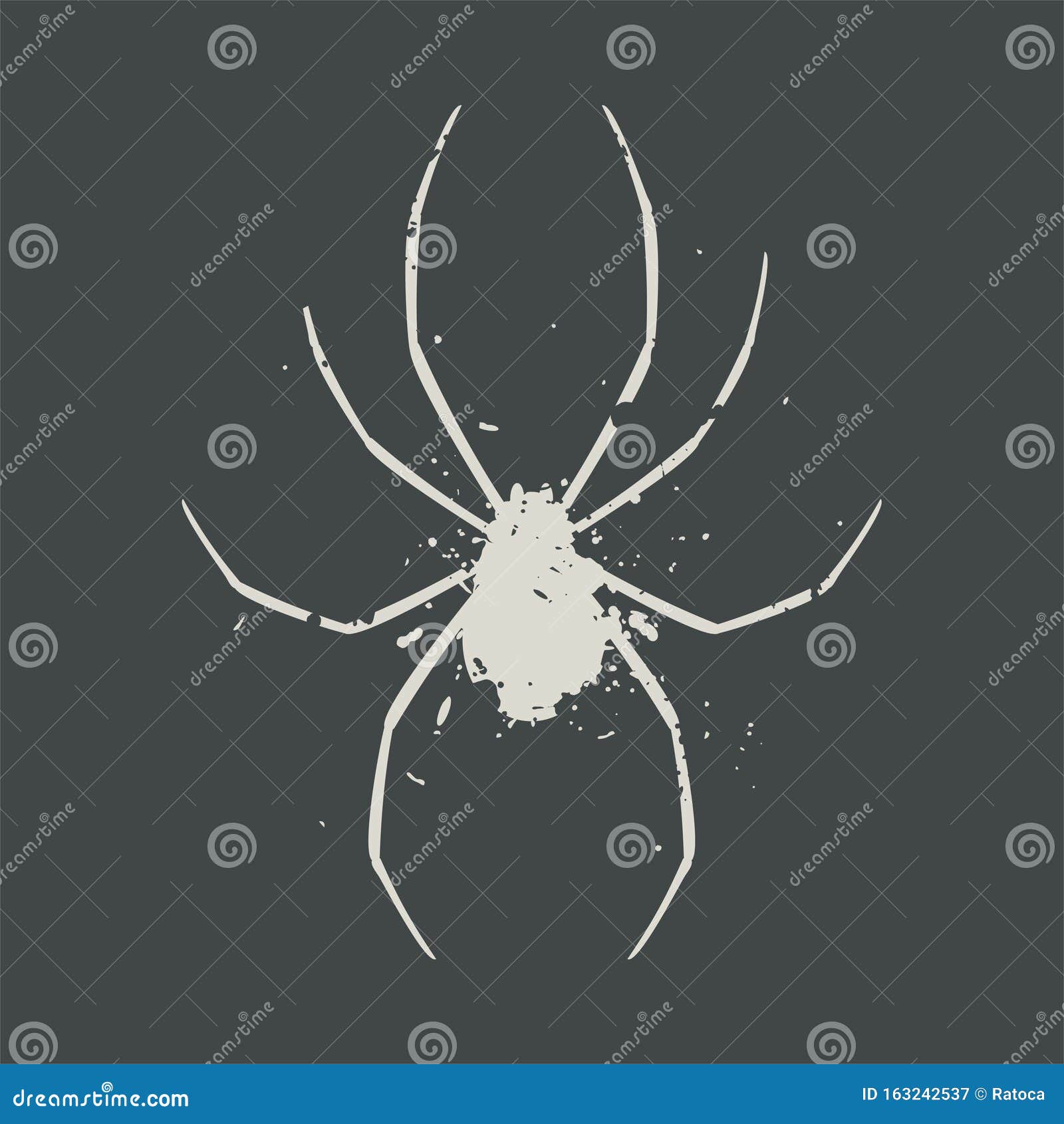 Art spider illustration stock vector. Illustration of biology - 163242537