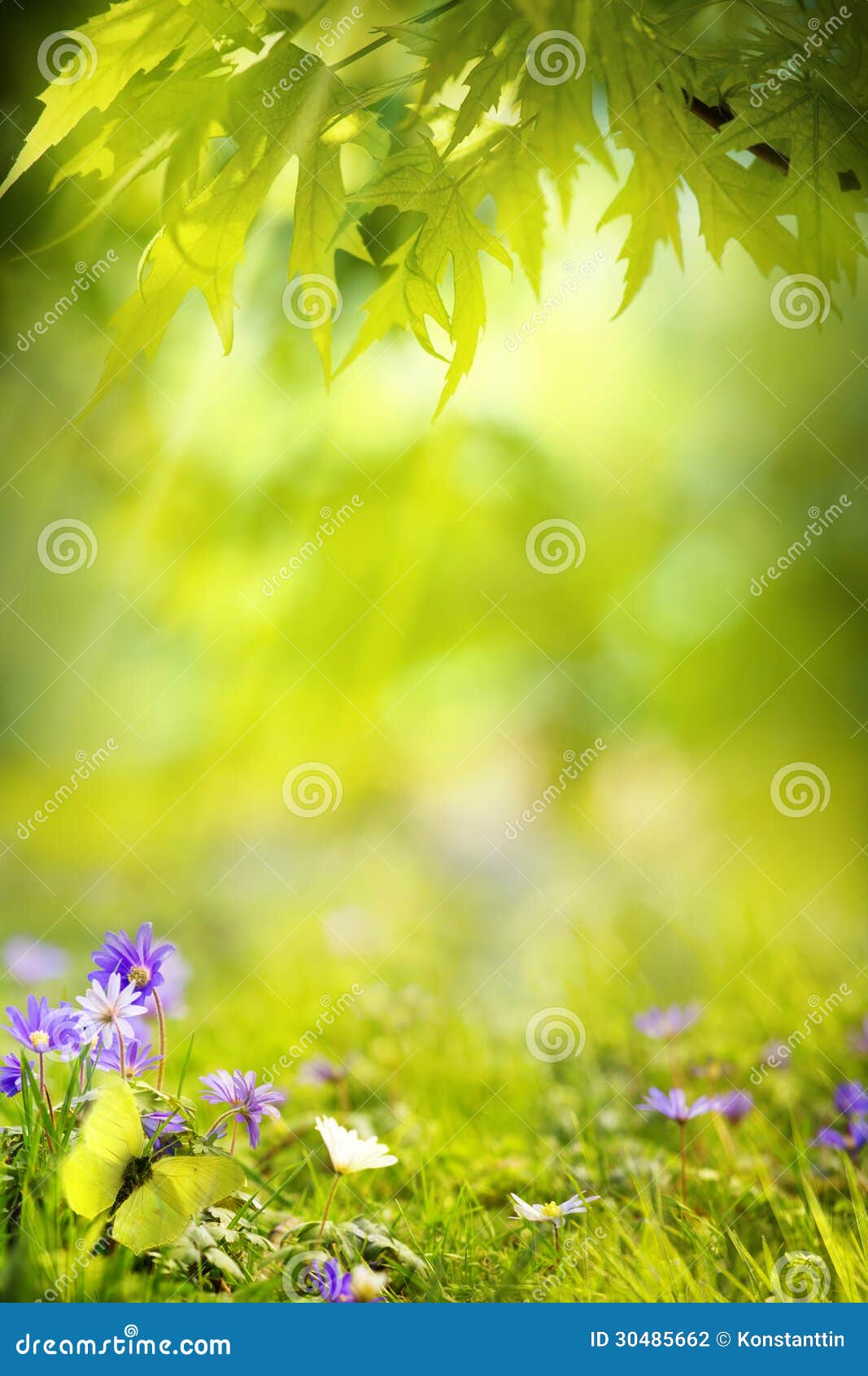Art Spring Landscape Background Stock Photo - Image of tree, landscape ...