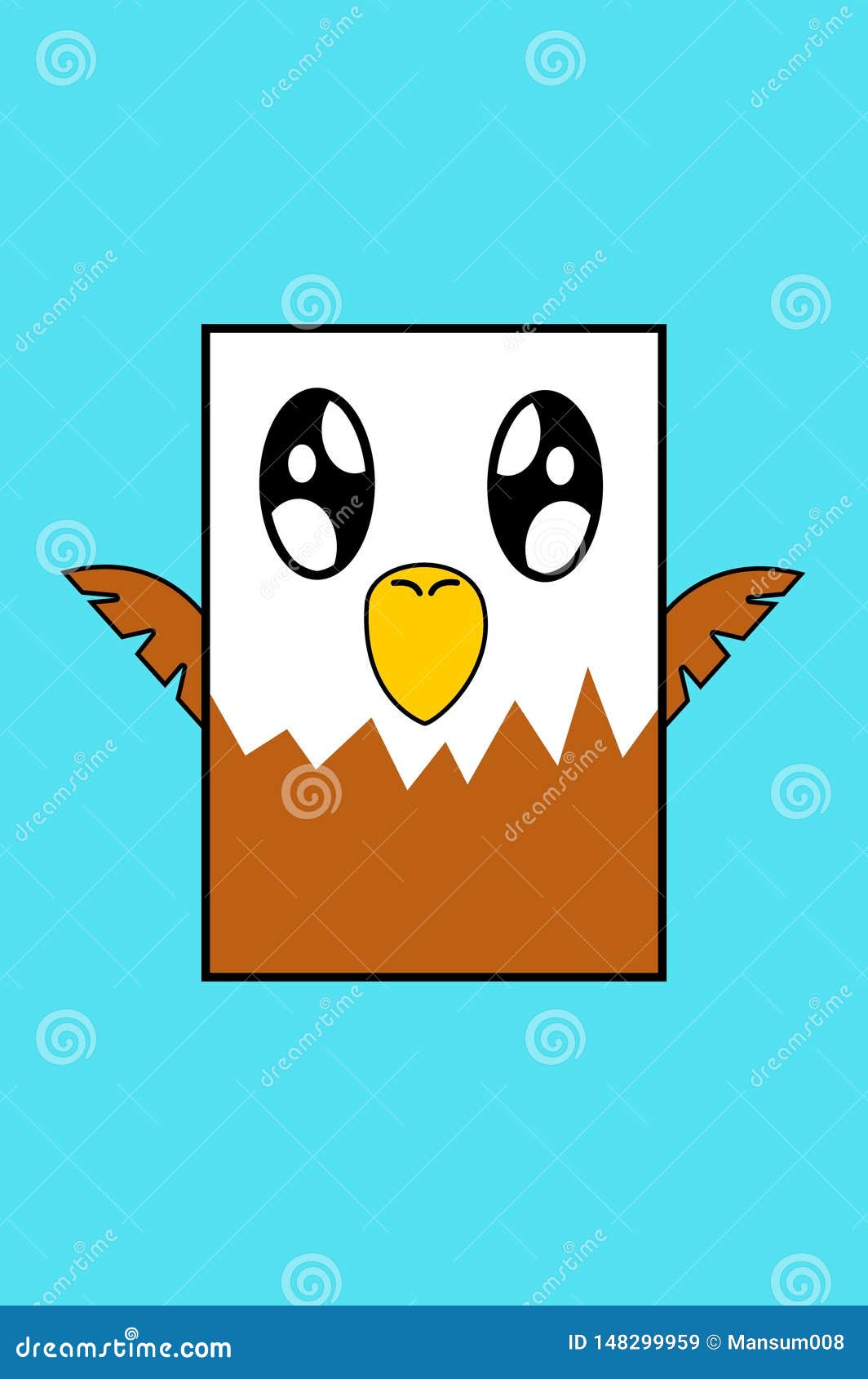 Square Bird Warning Icon Vector Collage | CartoonDealer.com #179686362