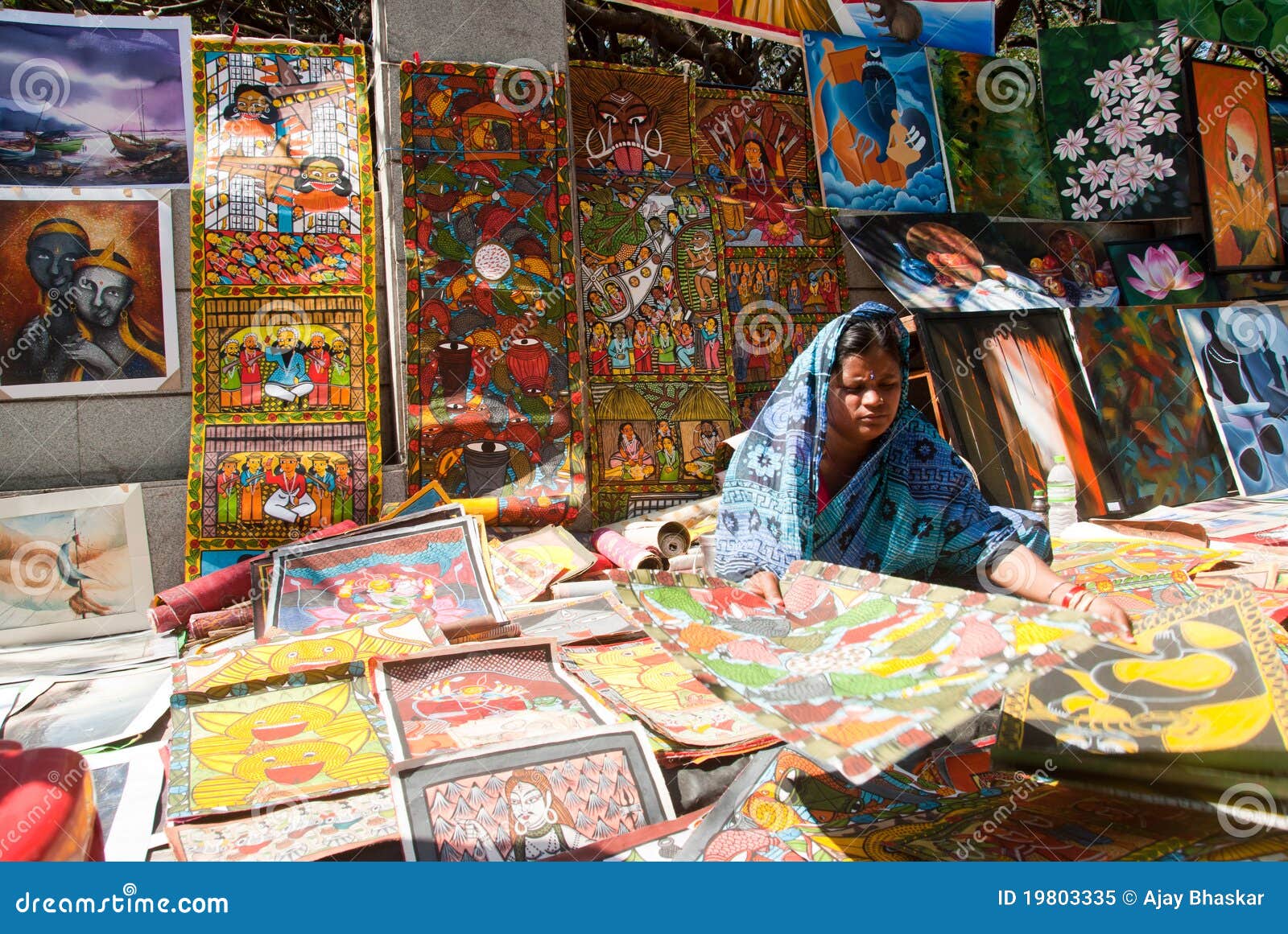 Art stall editorial image. Image of color, prints, artist - 19803335