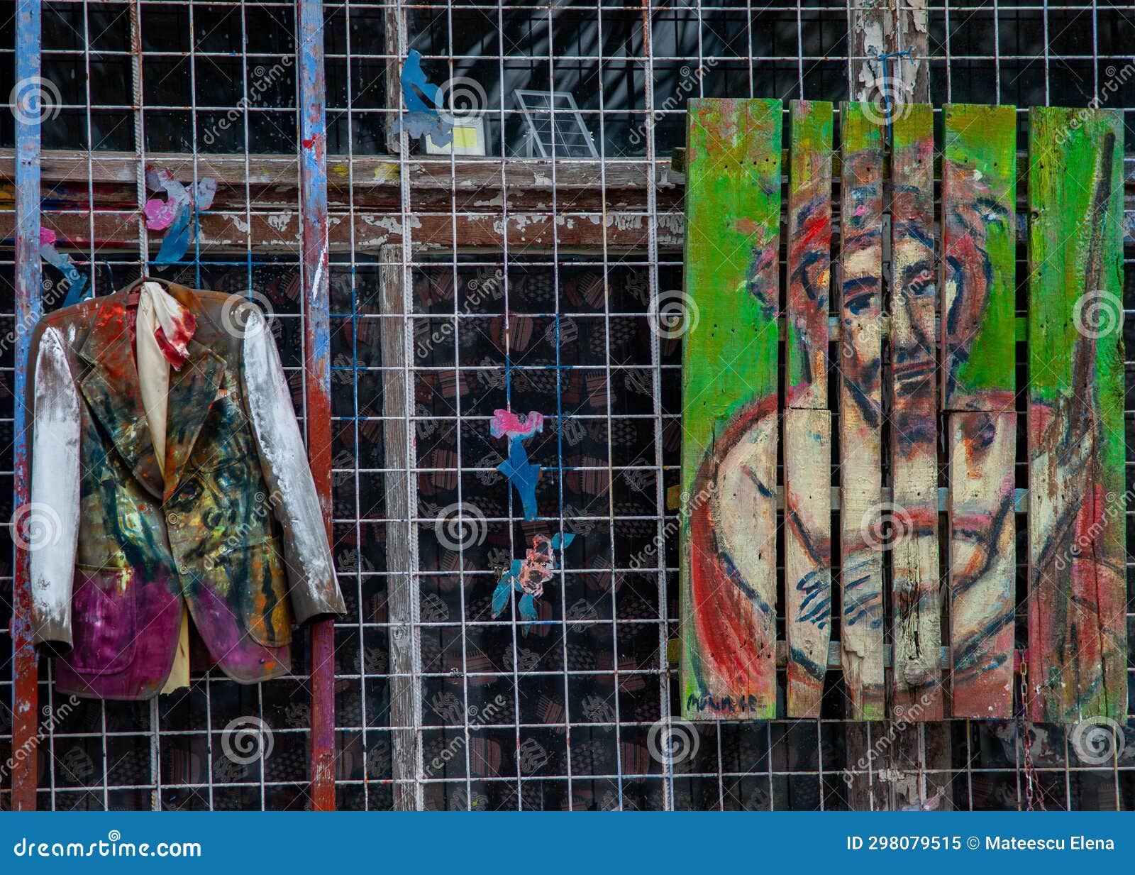 Art on the Street in Bucharest Romania Editorial Image - Image of ...