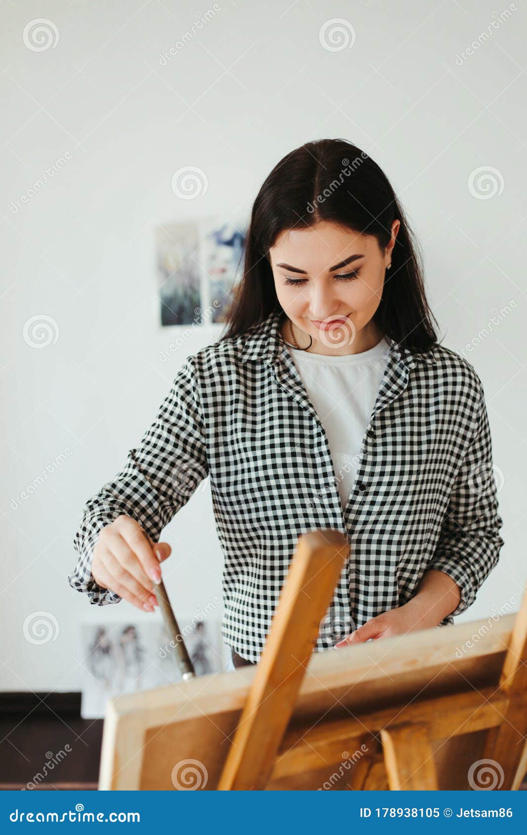 Art Student Learning To Draw at Studio Stock Image - Image of artist ...