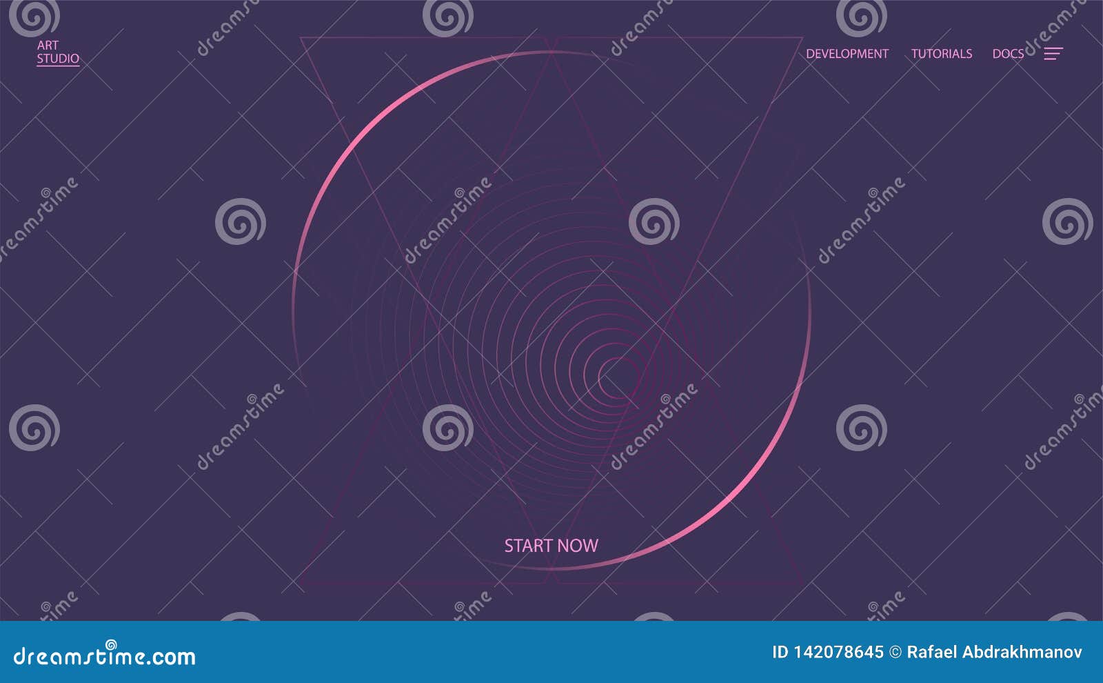 ART Studio. Transformation and Evolution Background Design Landing Page ...