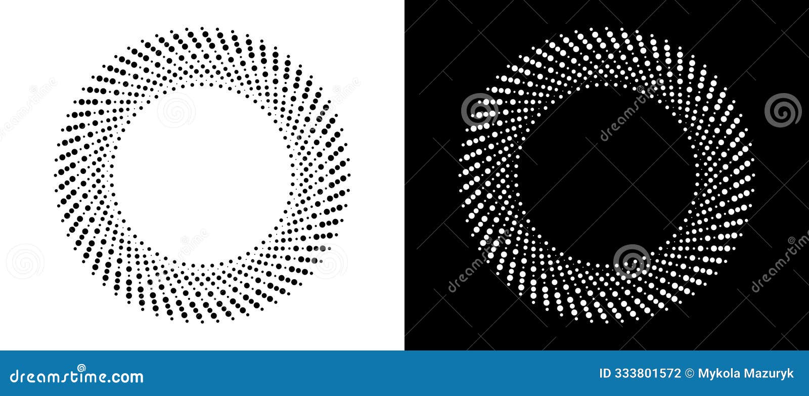 Art Sun Background. Icon Template or Logo with Halftone Dotted Lines ...