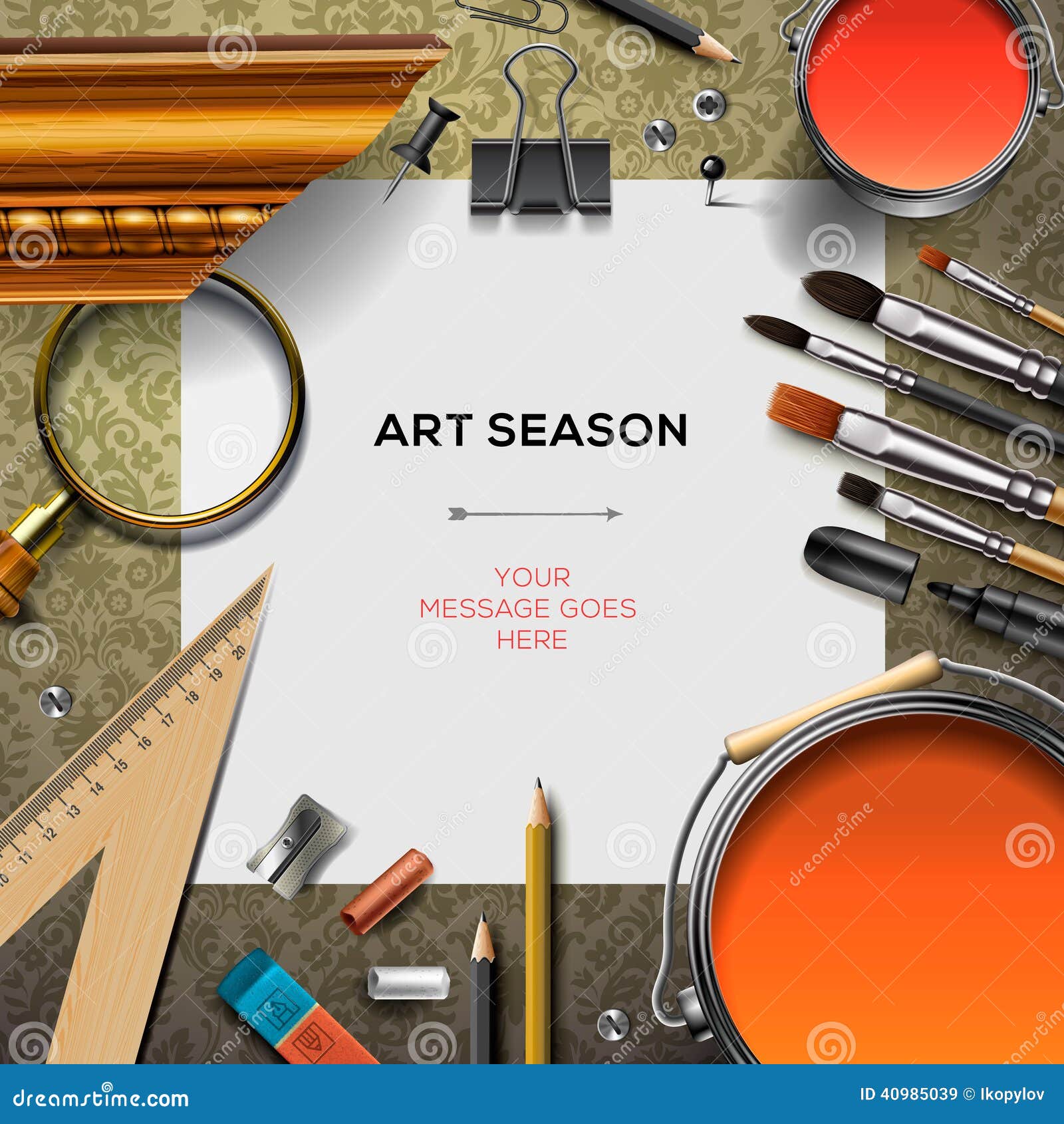 Artist Supplies Stock Illustrations – 4,363 Artist Supplies Stock ...