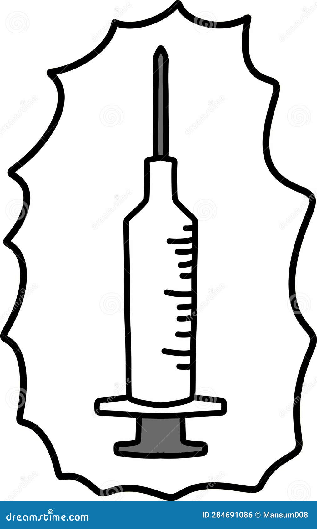 Syringe Web Icon on White Background , Illustration Stock Illustration ...