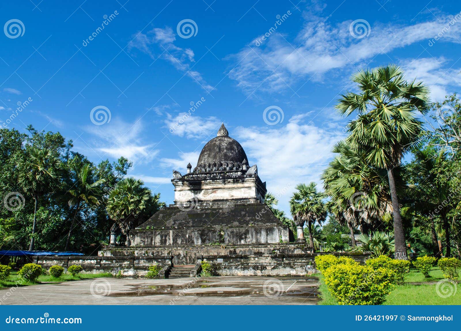 Art in Temple, Ancient Temple, Laos. Stock Image - Image of people ...