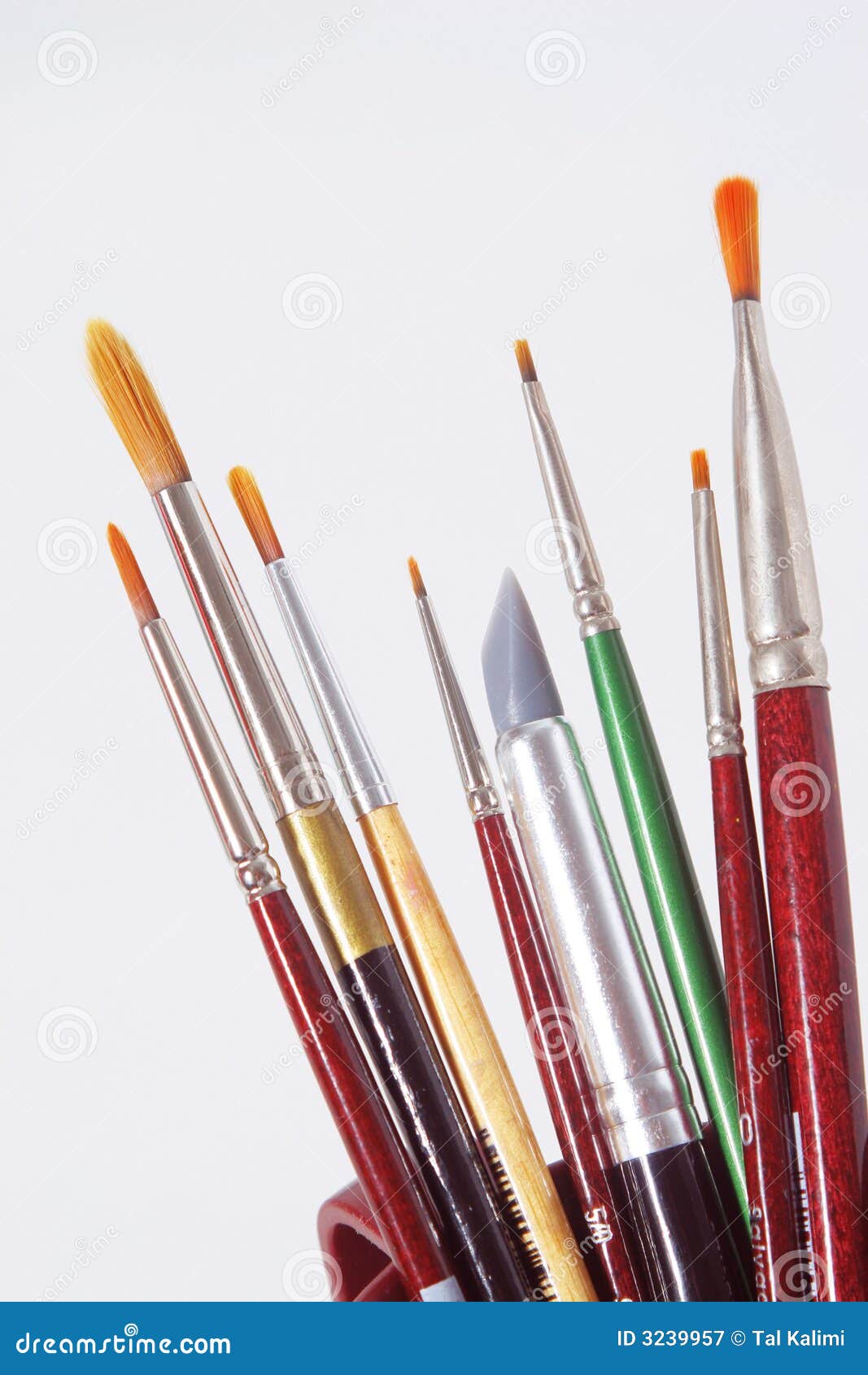 Art tools - brushes stock image. Image of hair, shapes - 3239957