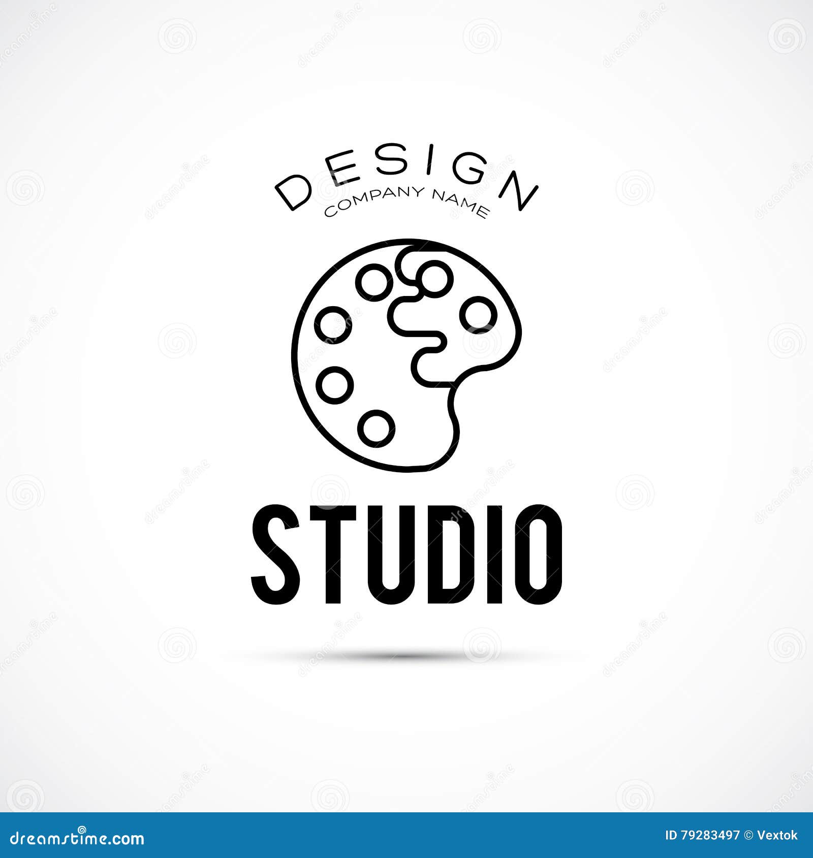 Art Tools and Materials for Painting Logo Stock Illustration ...