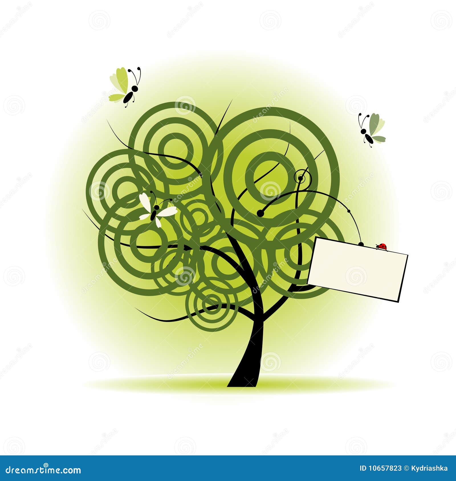 Art tree beautiful stock vector. Illustration of clip - 10657823