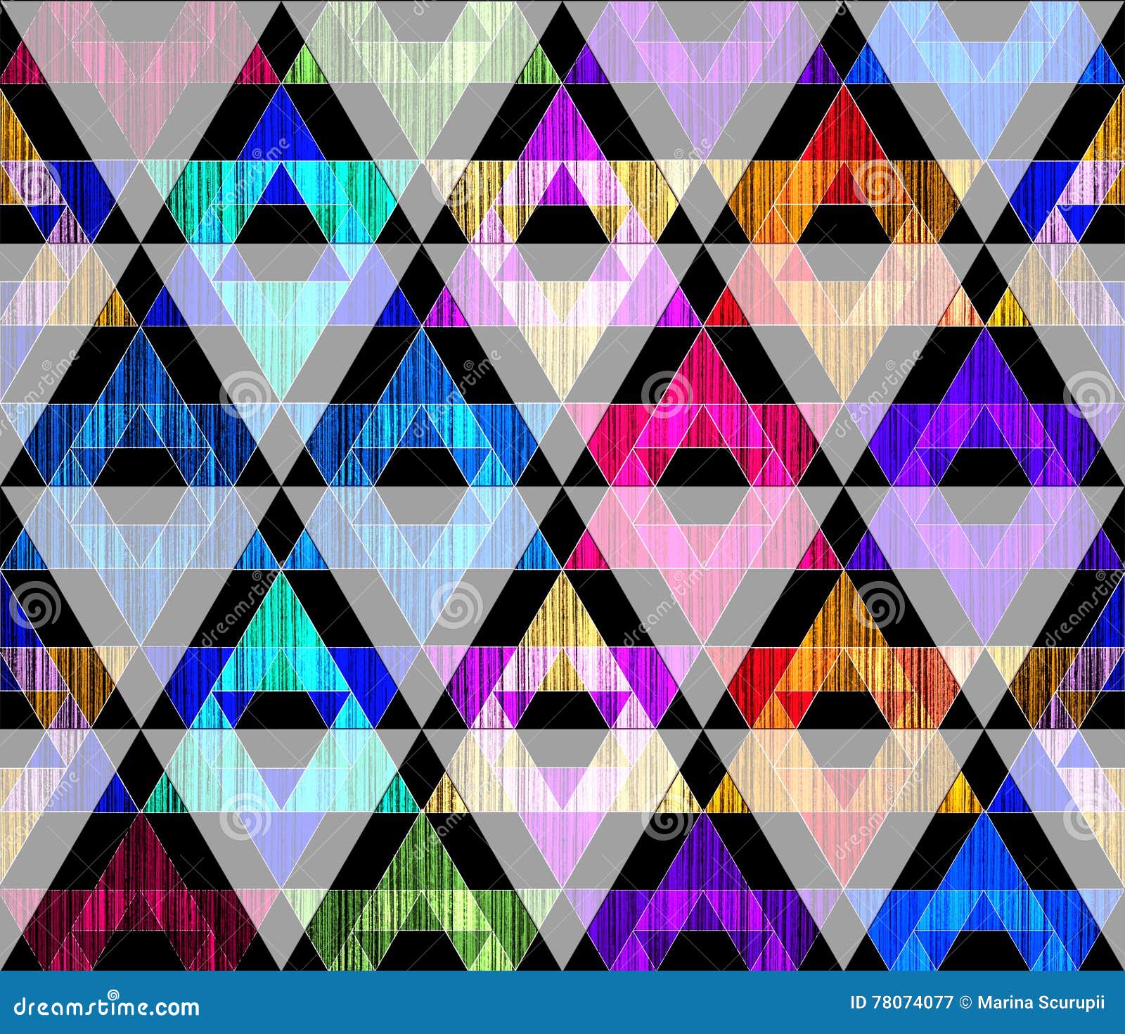 Art triangle pattern stock illustration. Illustration of polygon - 78074077