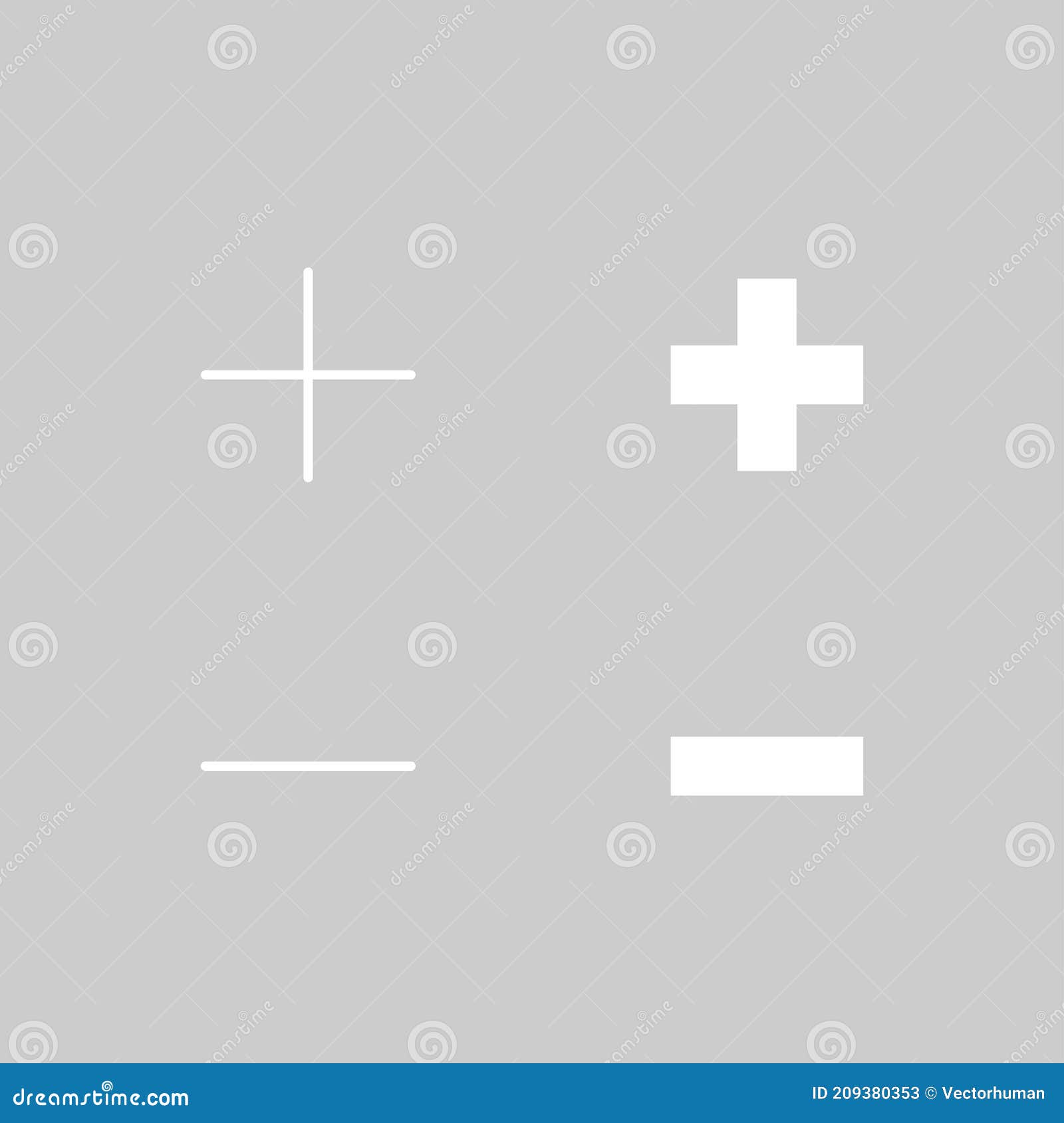 Art Vectoriel Plus Et Moins Illustration de Vecteur - Illustration du ...