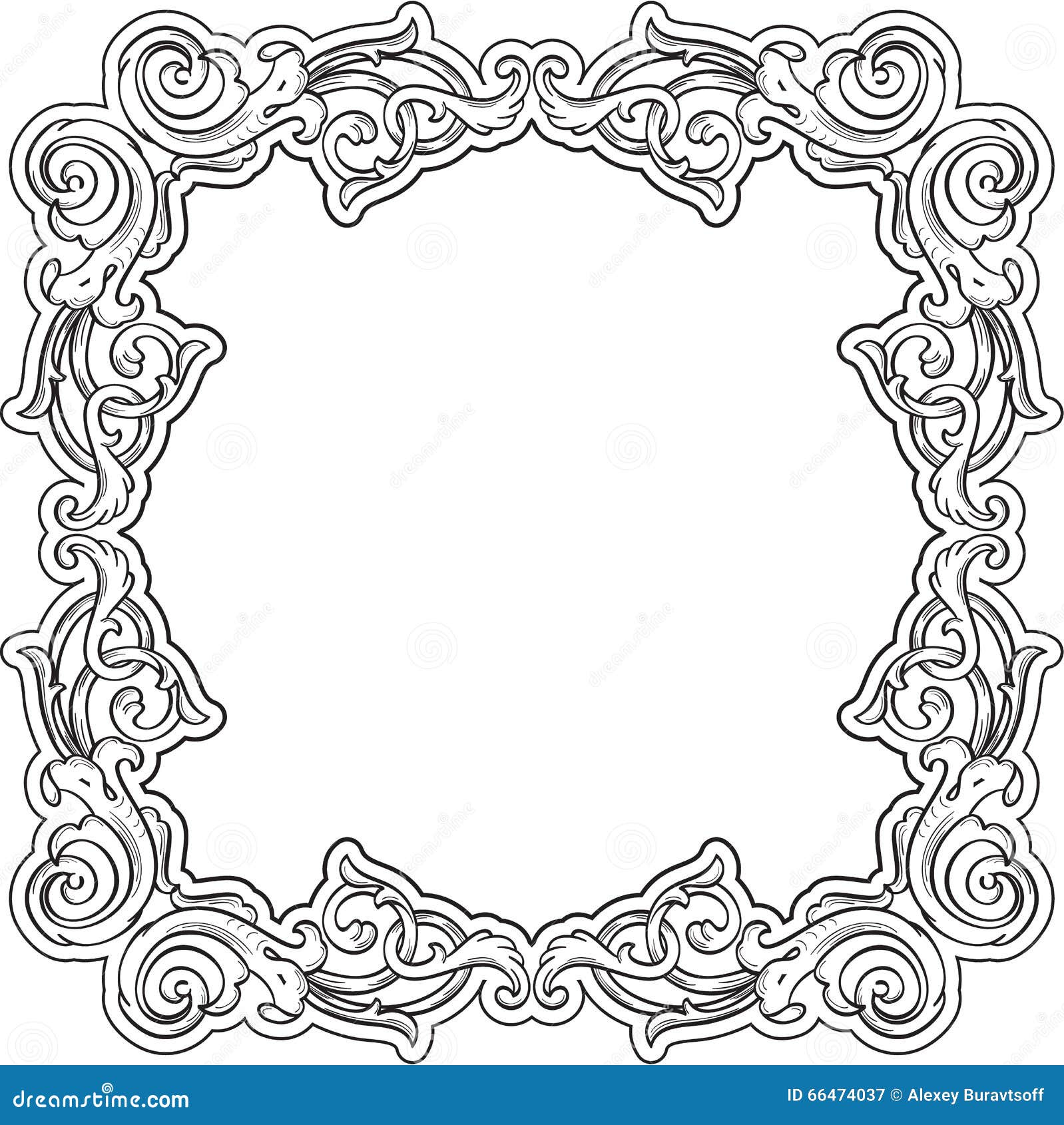 Art vintage nice border stock vector. Illustration of adornment - 66474037