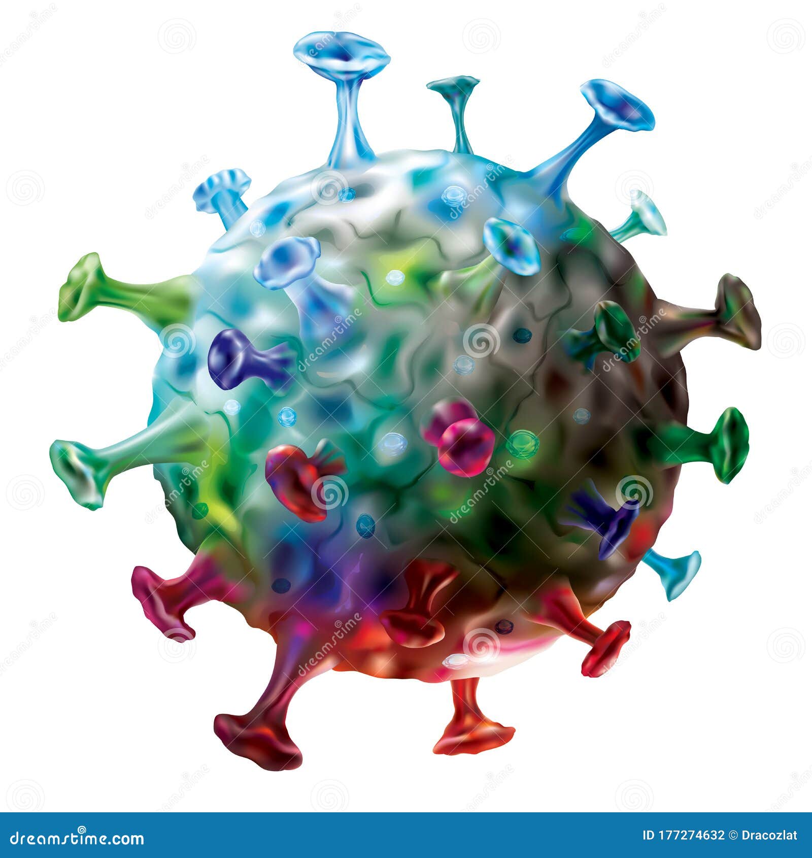 Art Virus Pathogen Illustration Stock Vector - Illustration of vector ...