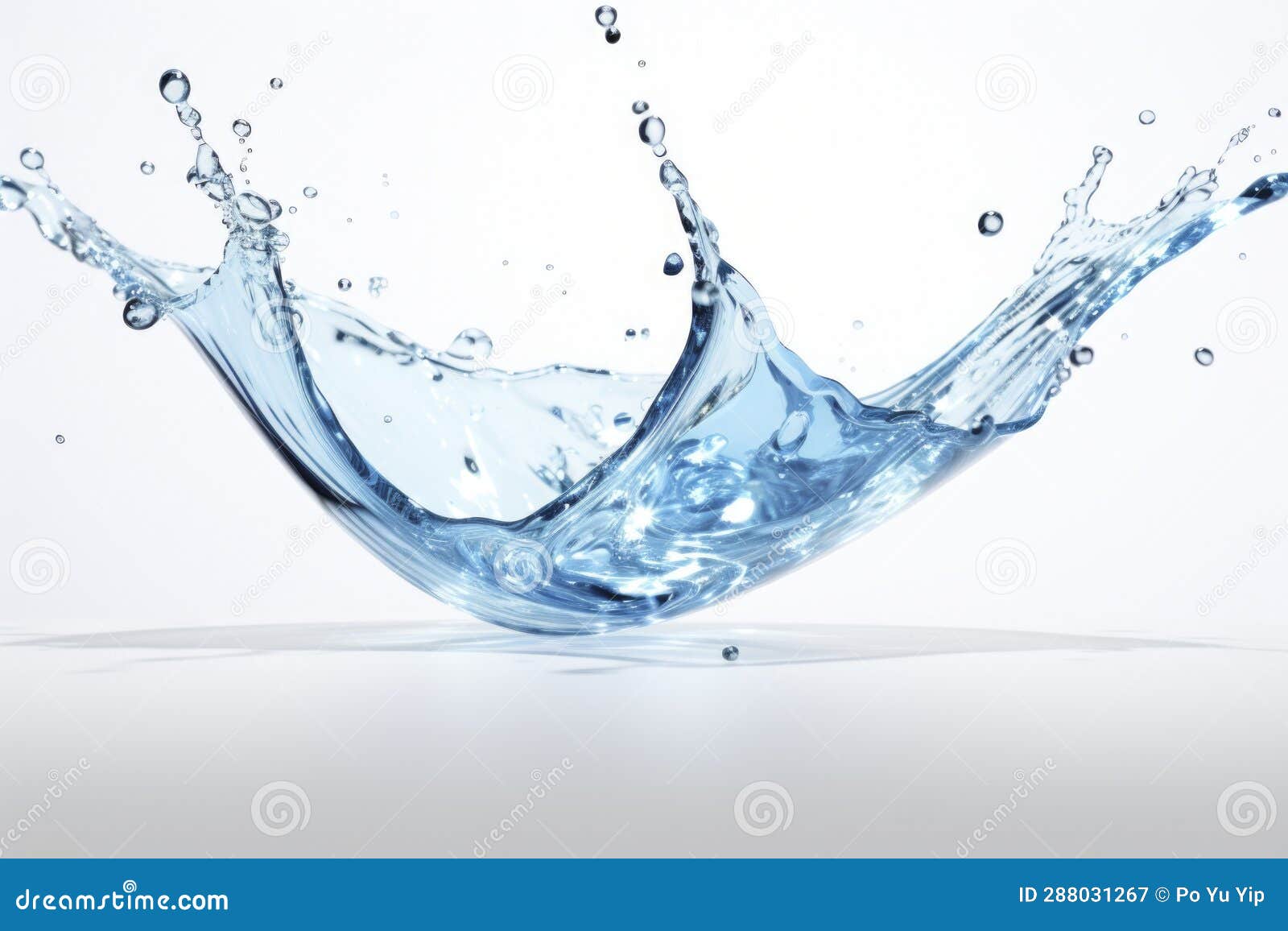 Art of Water Splash Flowing Motion Stock Illustration - Illustration of ...