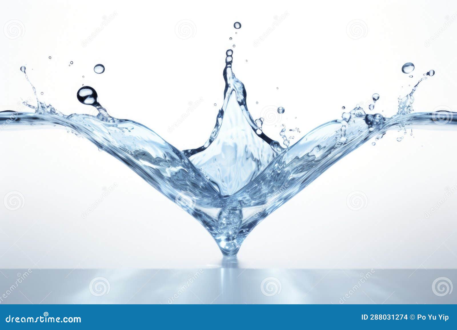 Art of Water Splash Flowing Motion Stock Illustration - Illustration of ...