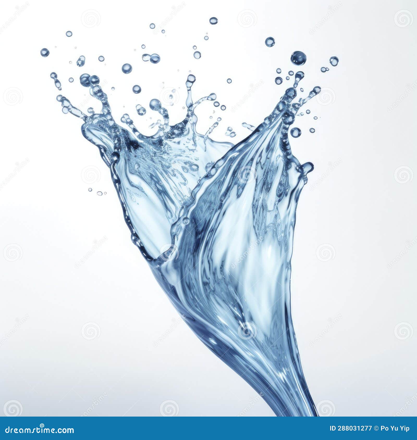 Art of Water Splash Flowing Motion Stock Illustration - Illustration of ...