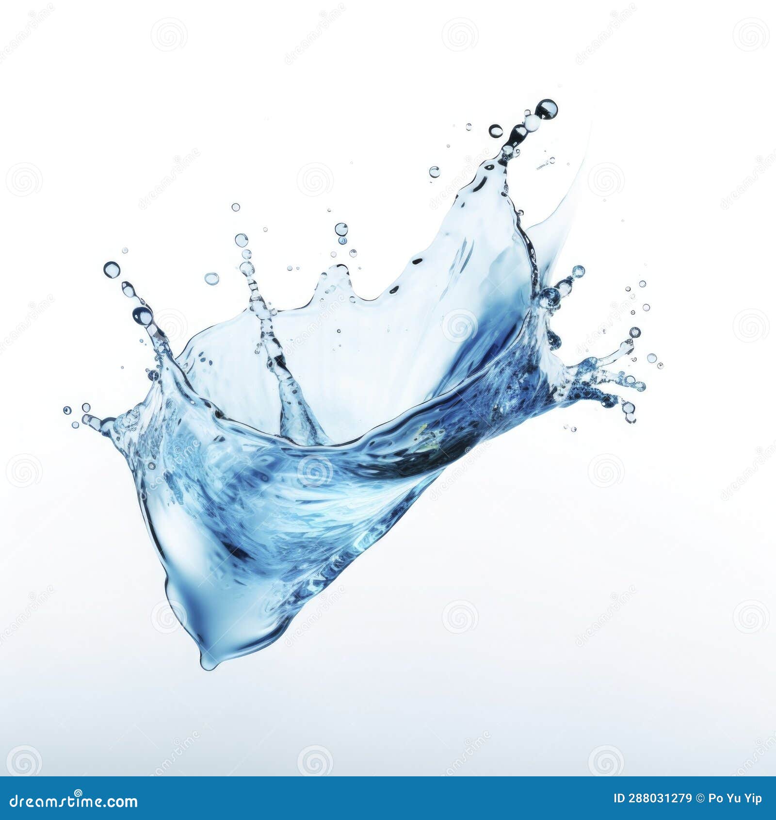 Art of Water Splash Flowing Motion Stock Illustration - Illustration of ...