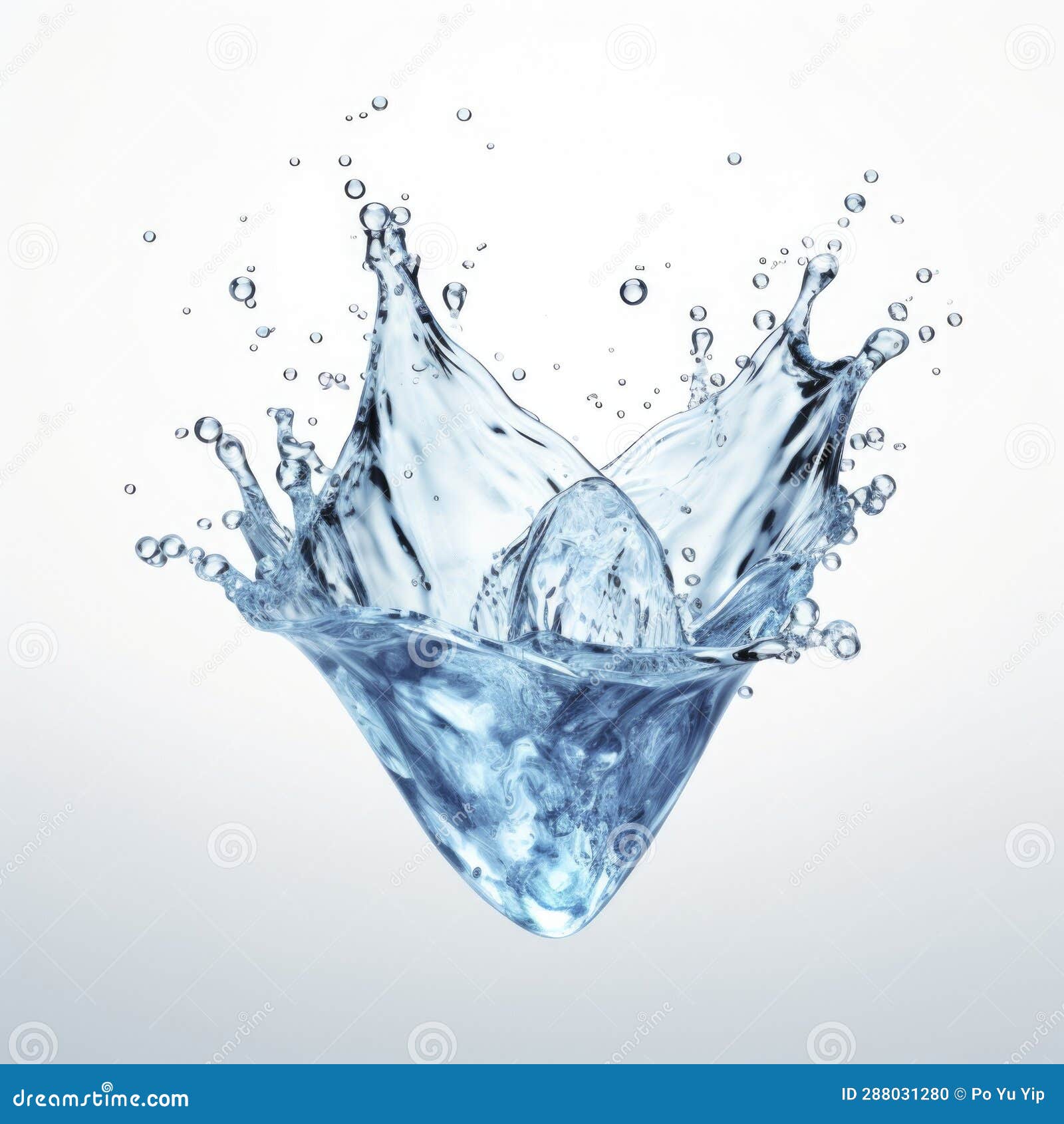 Art of Water Splash Flowing Motion Stock Illustration - Illustration of ...