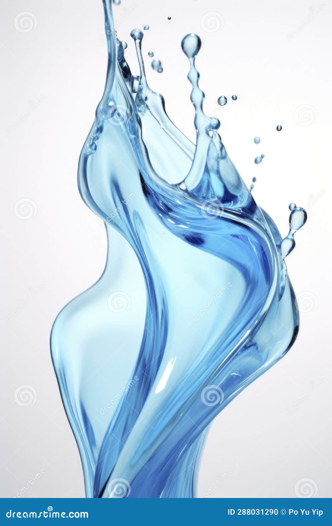 Art of Water Splash Flowing Motion Stock Illustration - Illustration of ...