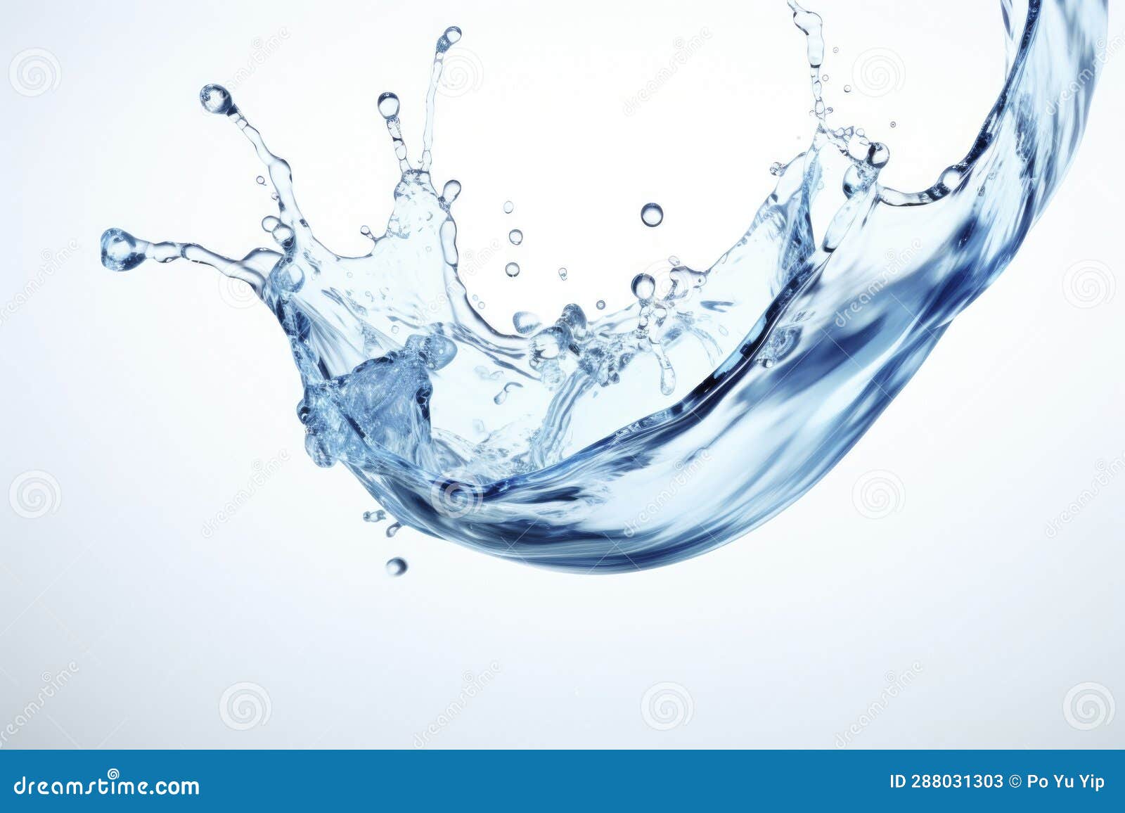 Art of Water Splash Flowing Motion Stock Illustration - Illustration of ...