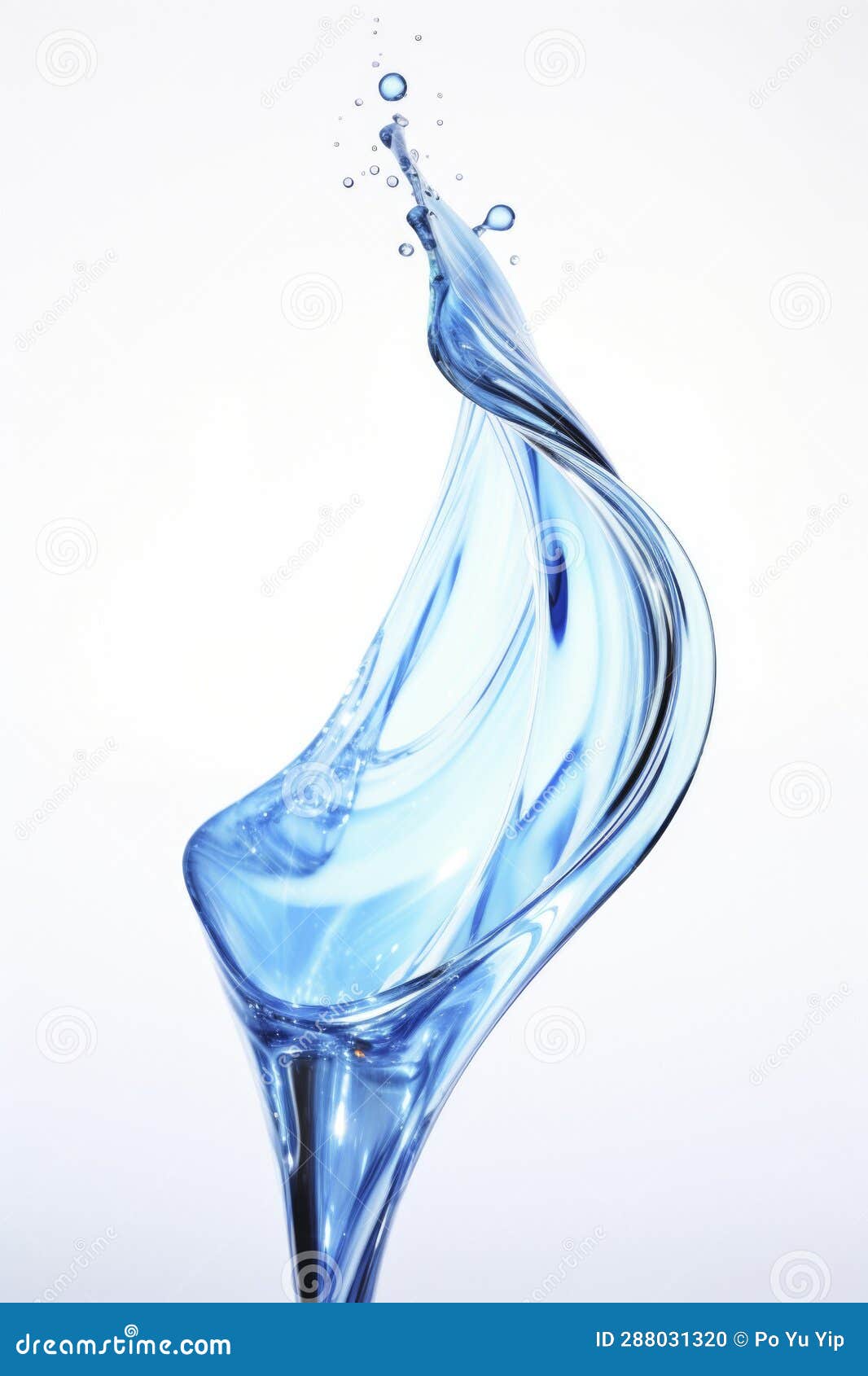 Art of Water Splash Flowing Motion Stock Illustration - Illustration of ...