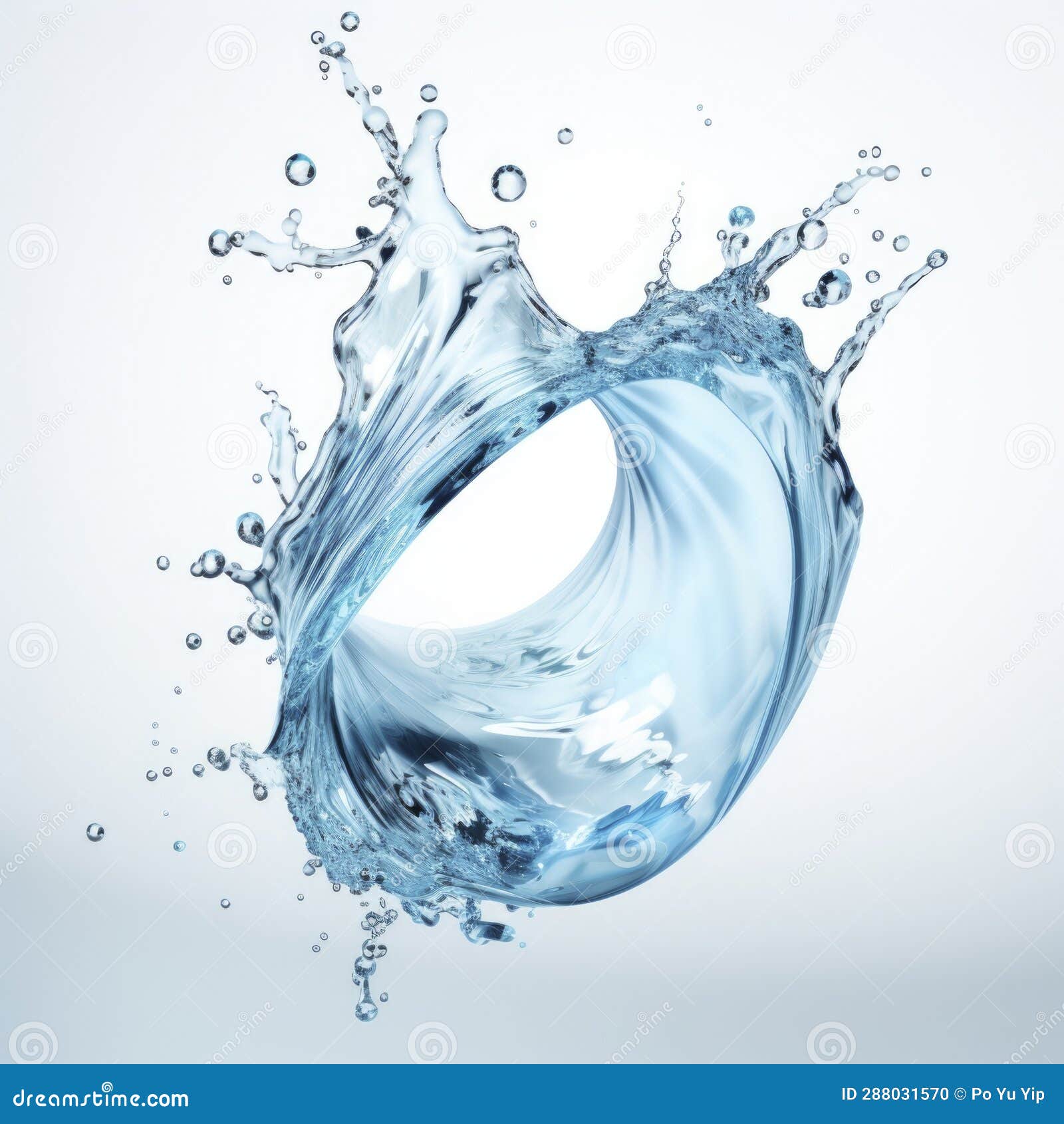 Art of Water Splash Flowing Motion Stock Illustration - Illustration of ...