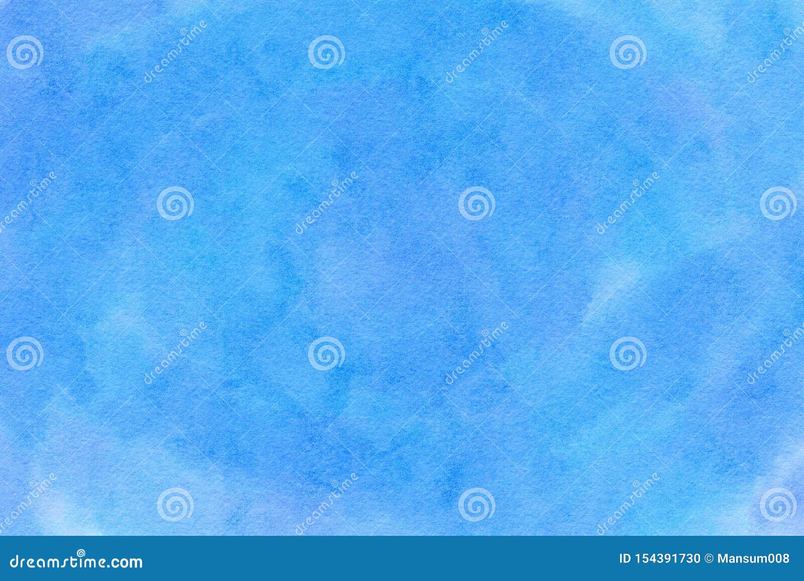 Watercolor of Blue Color Background Stock Illustration - Illustration ...