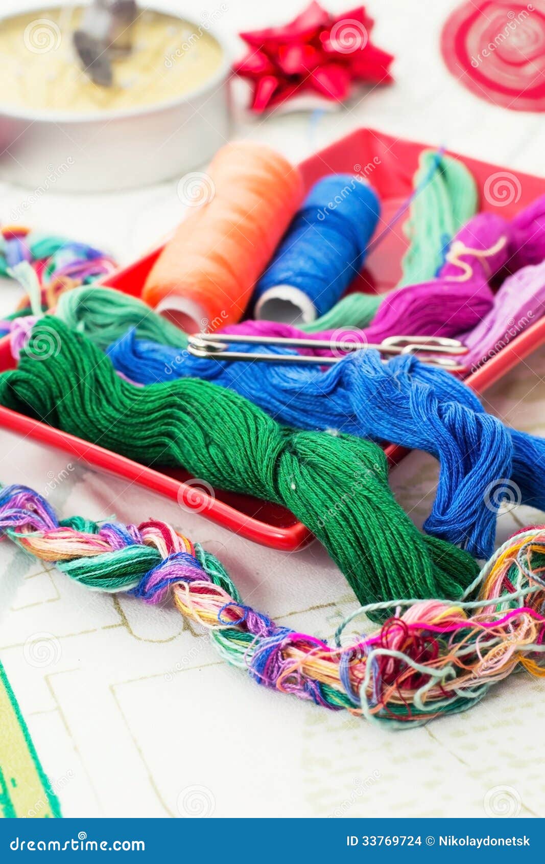 Art of Weaving and Embroidering Stock Photo - Image of satiny, fashion ...