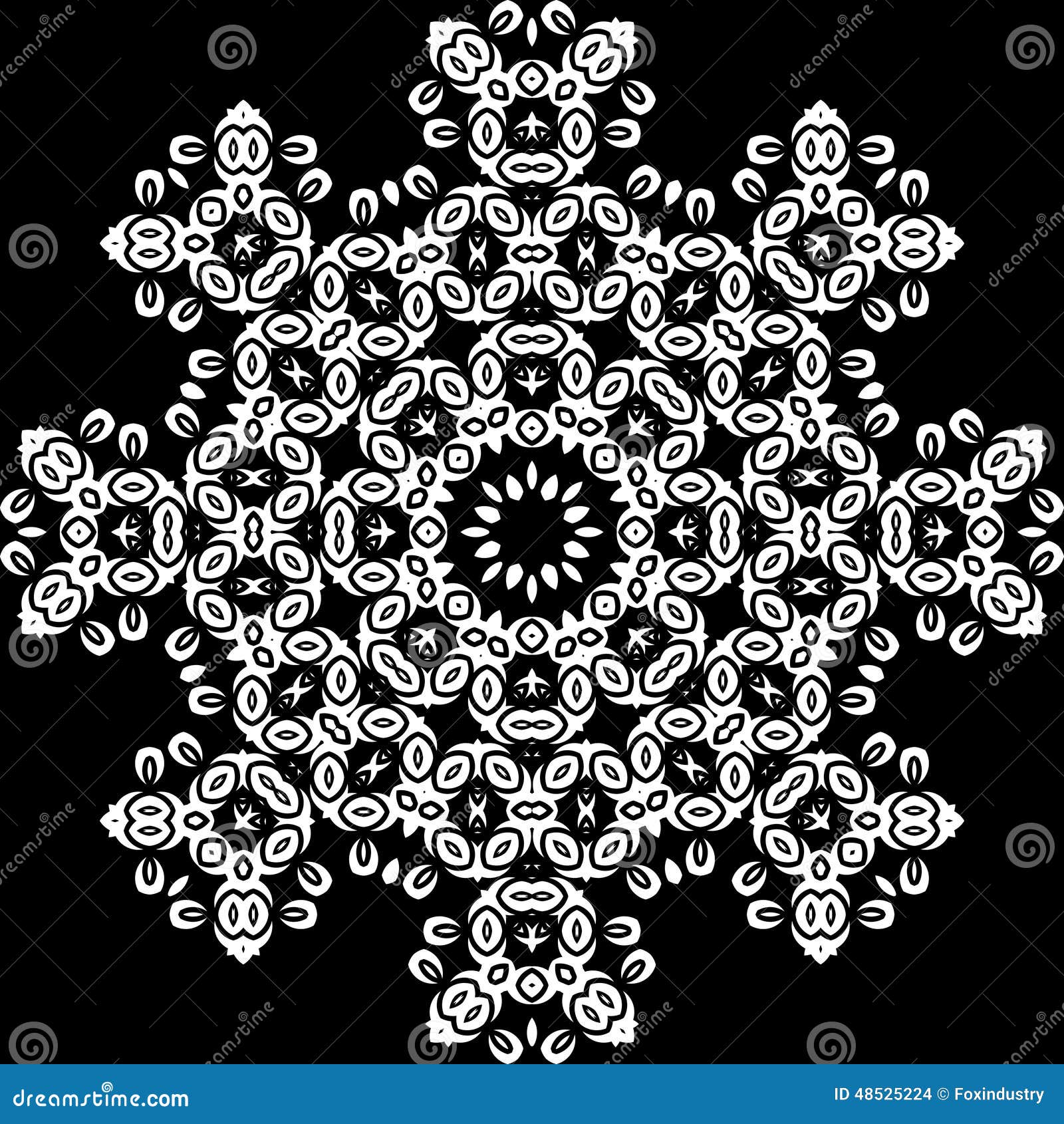 Seamless Symmetric Background Cartoon Vector | CartoonDealer.com #64162023