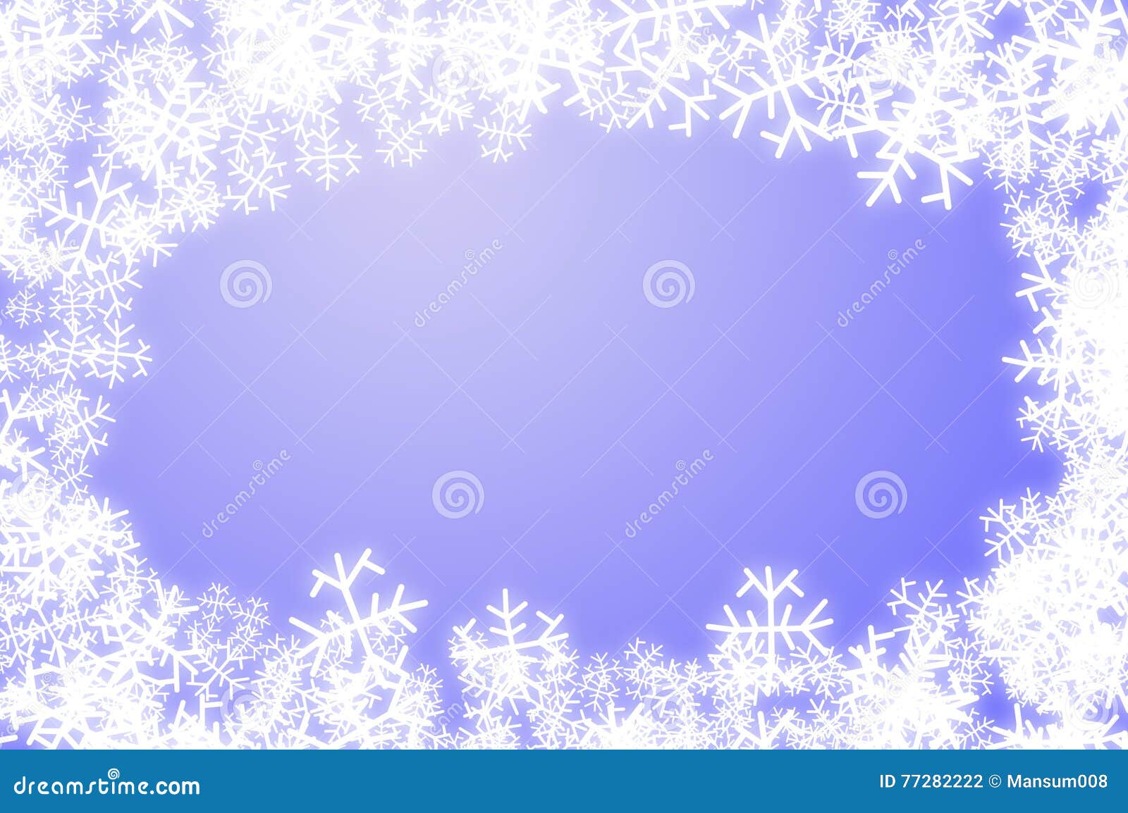Art White Snow on Blue Pattern Background Stock Illustration ...