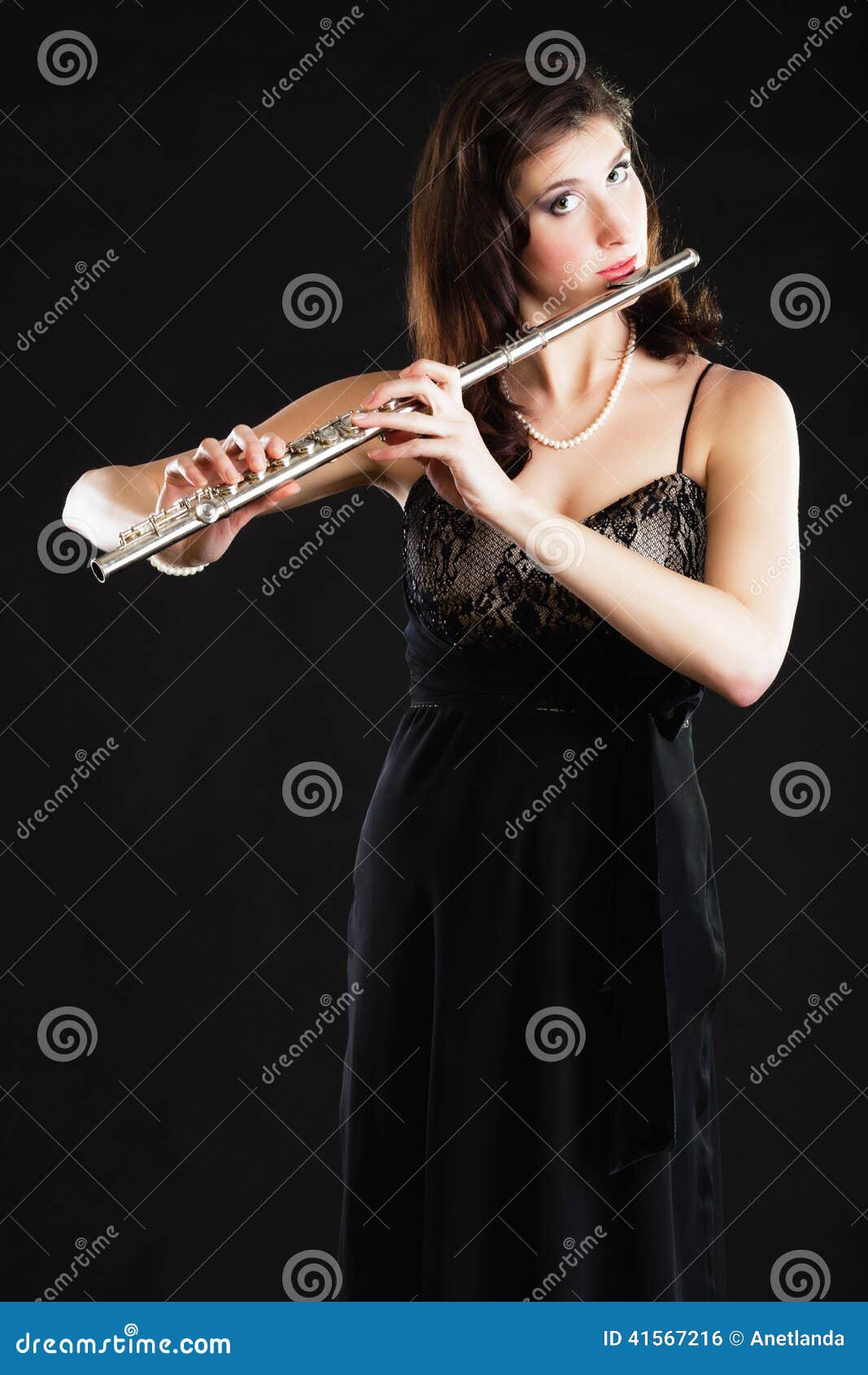 Art. Woman Flutist Flaustist Musician Playing Flute Stock Photo - Image ... Art. Woman Flutist Flaustist Musician Playing Flute Stock Photo - Image ...