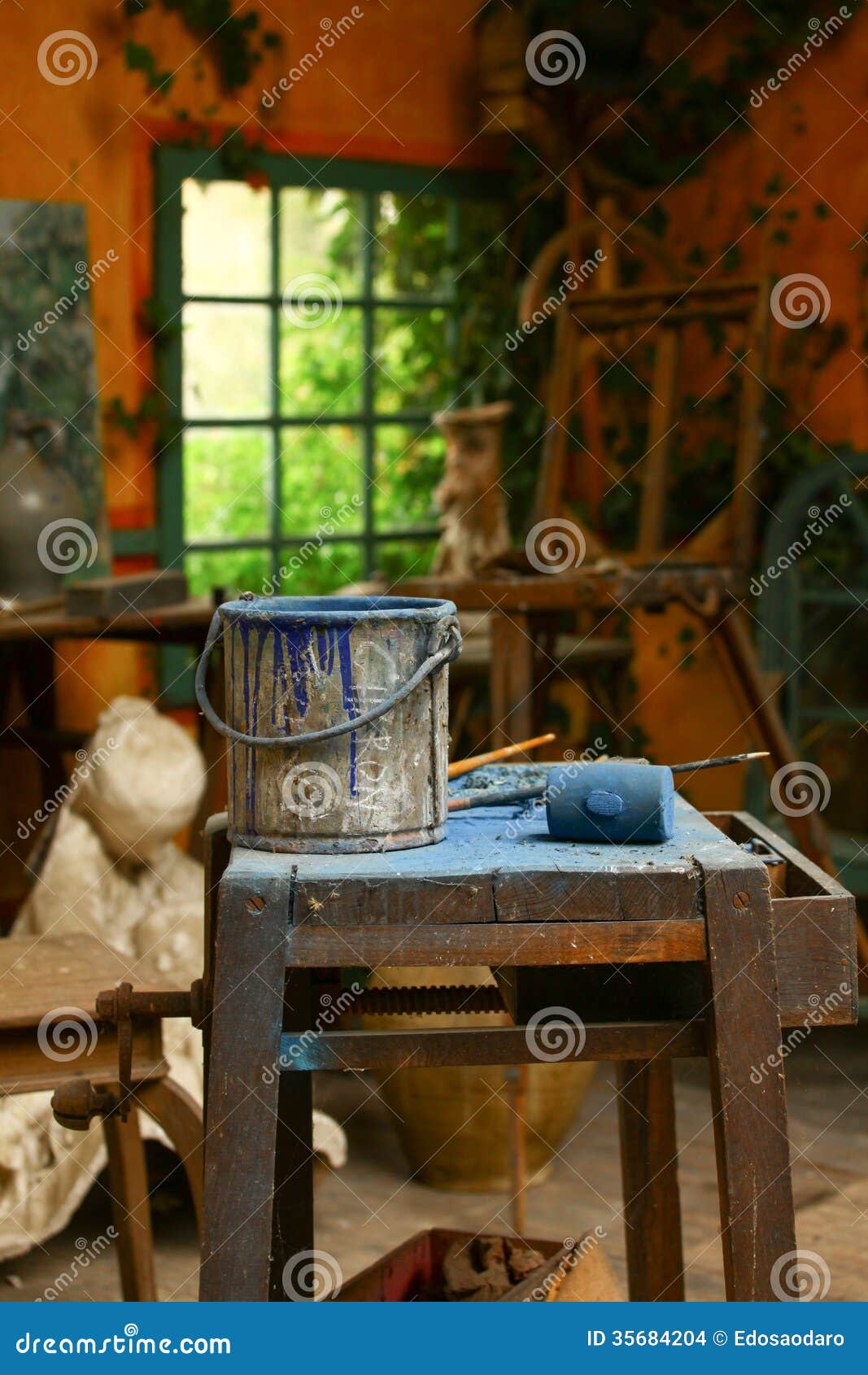 Art Workshop stock photo. Image of colorful, scene, studio - 35684204