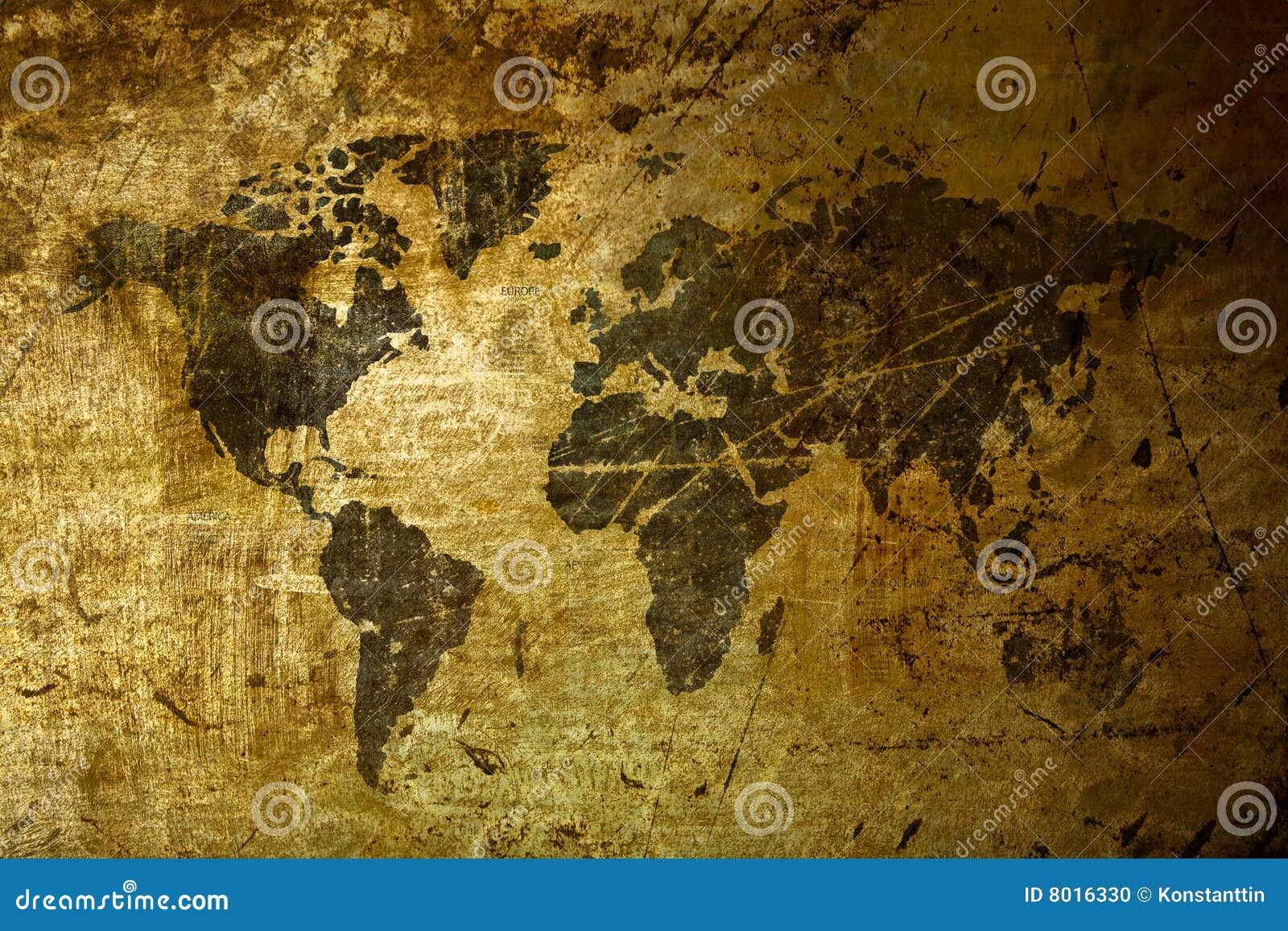 Art World Map grunge stock photo. Image of retro, business - 8016330