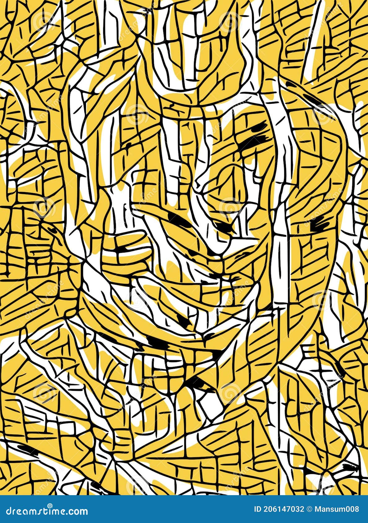 Yellow Color of Abstract Background Stock Illustration - Illustration ...