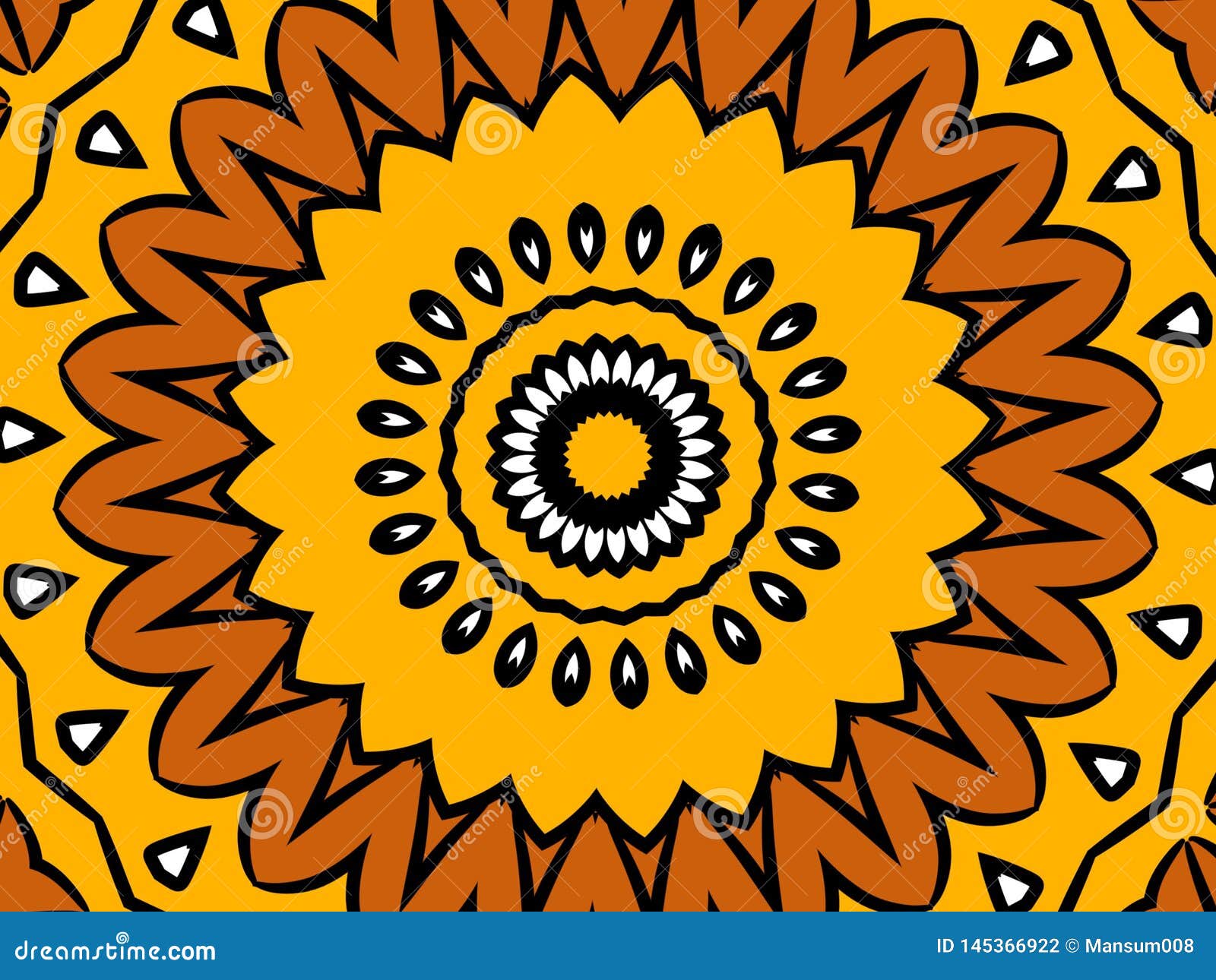 Yellow Color Pattern Background Stock Illustration - Illustration of ...