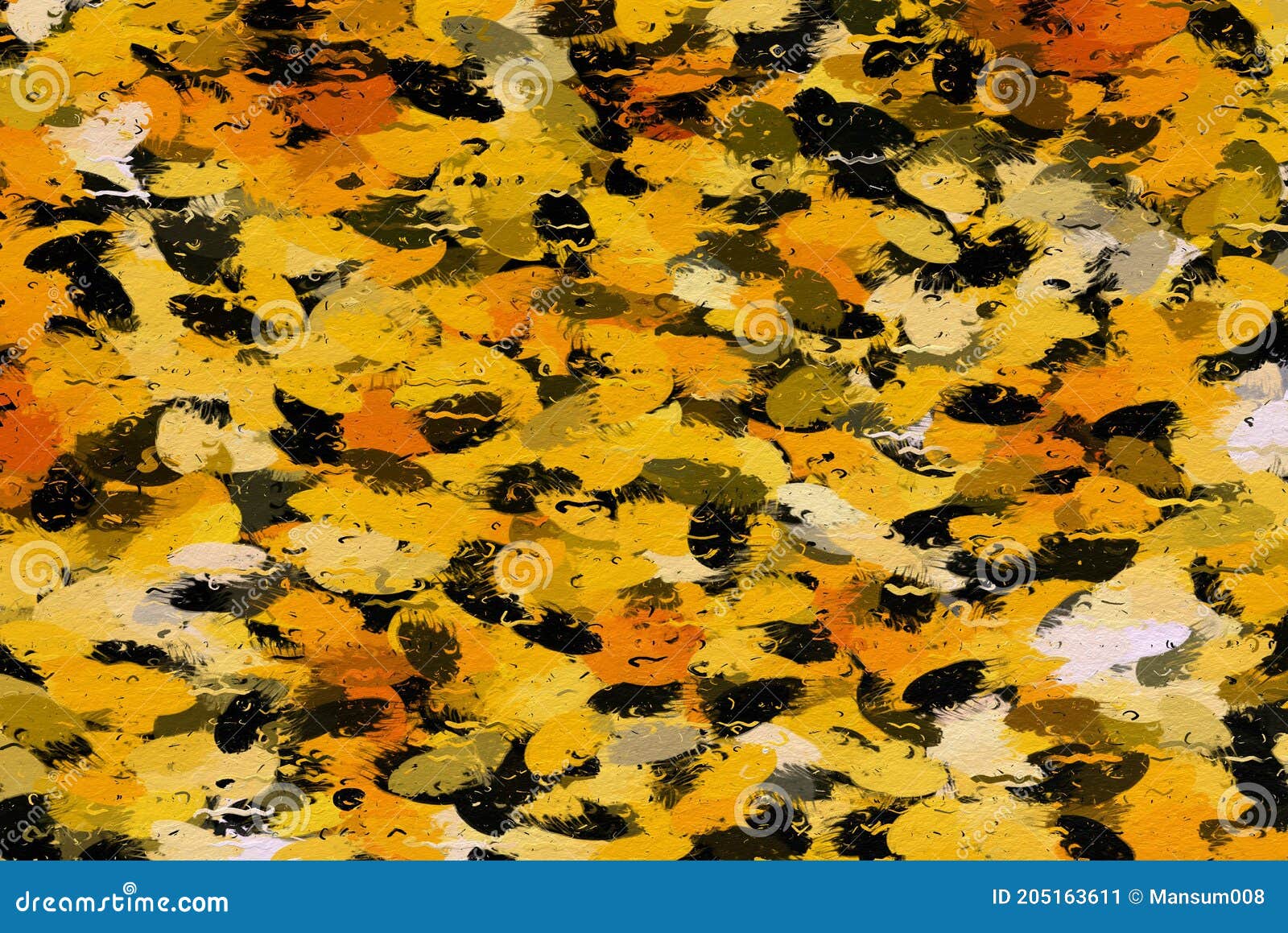 Yellow Color Pattern Background Stock Illustration - Illustration of ...