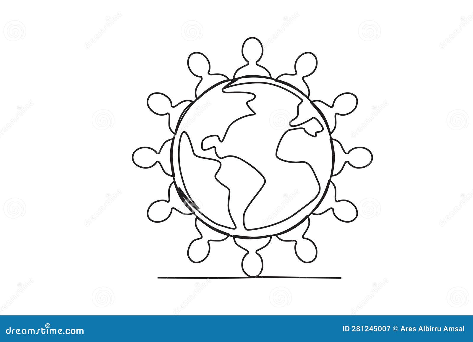 Earth is Surrounded by People Stock Vector - Illustration of india ...