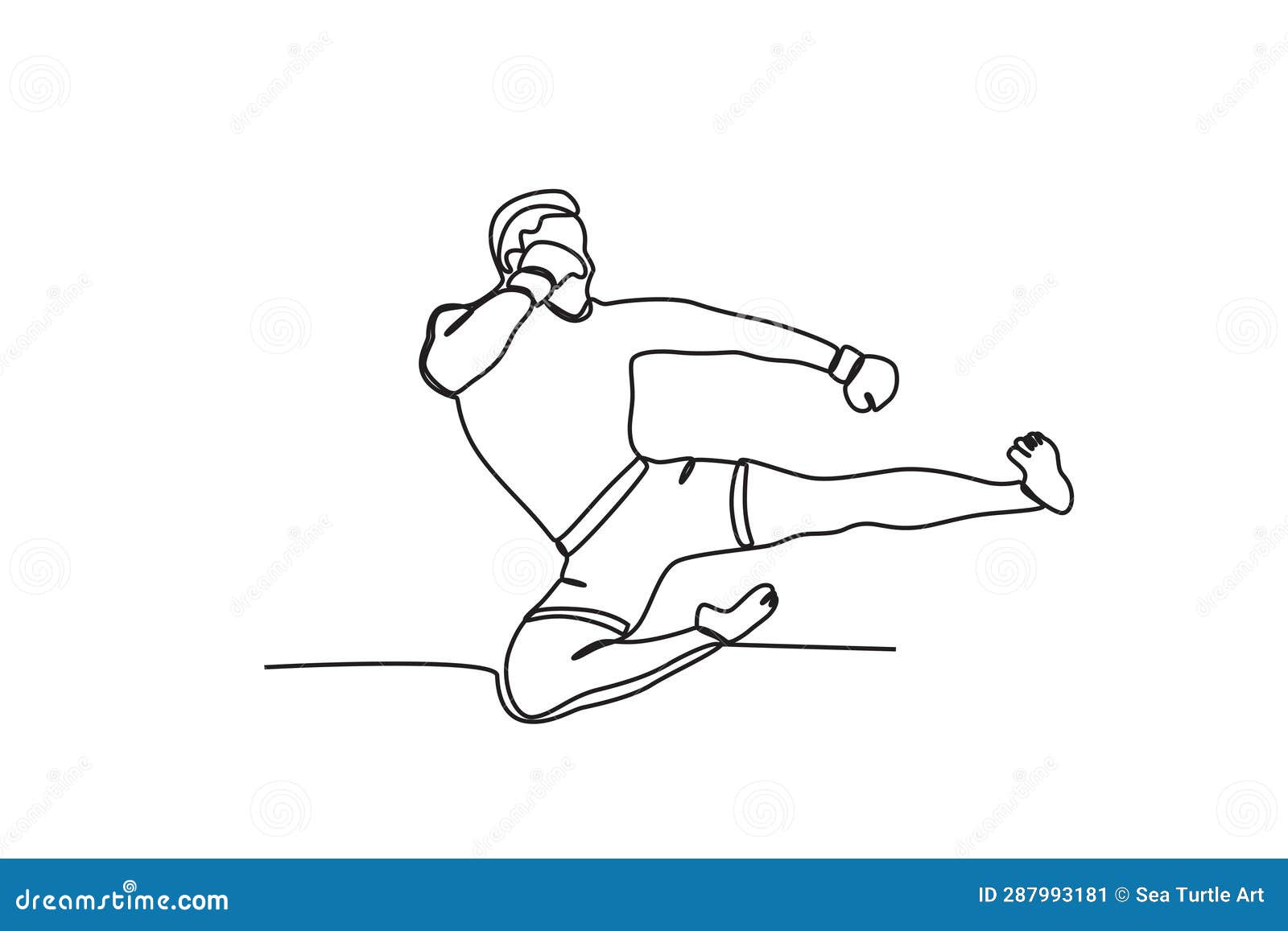 A Boxer Attacks an Opponent Stock Vector - Illustration of boxing ...
