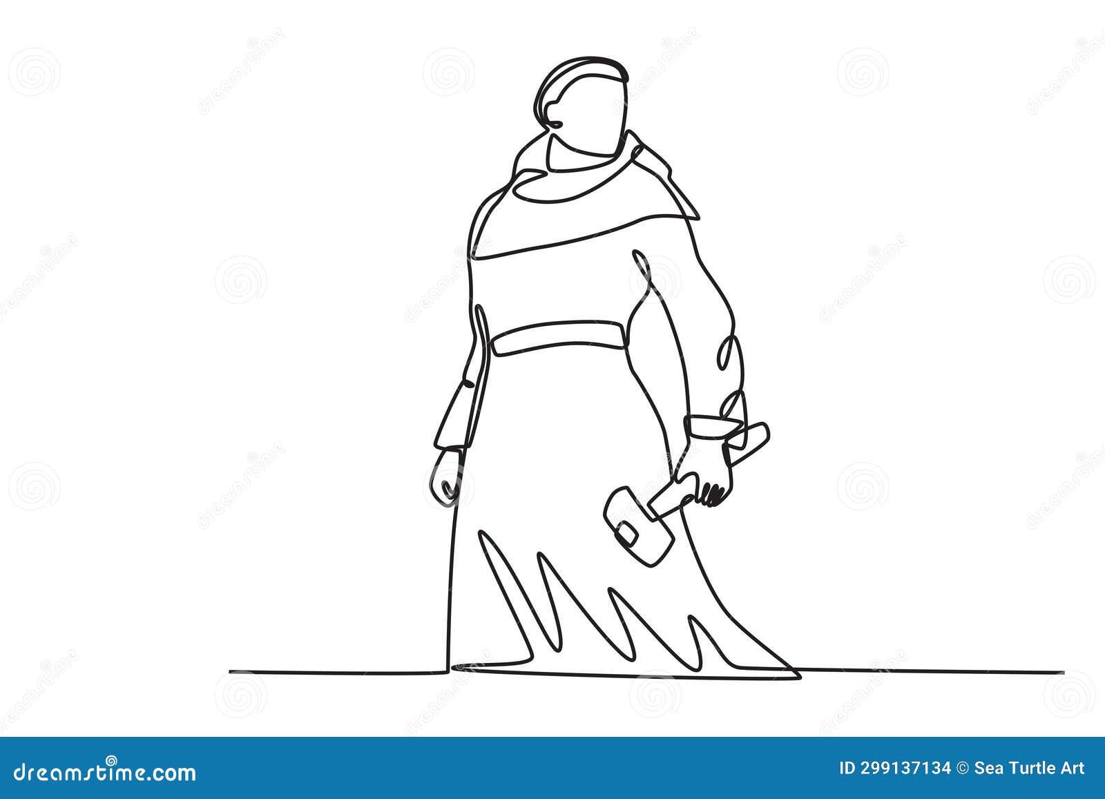 A Male Leader of the Protestant Reformation Stock Vector - Illustration ...