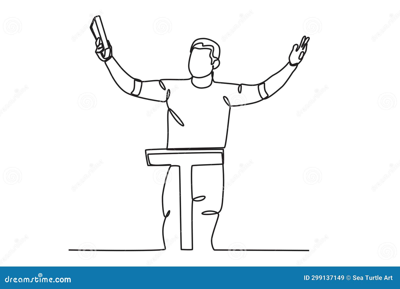 A Man Moves the Protestant Reformation Stock Vector - Illustration of ...