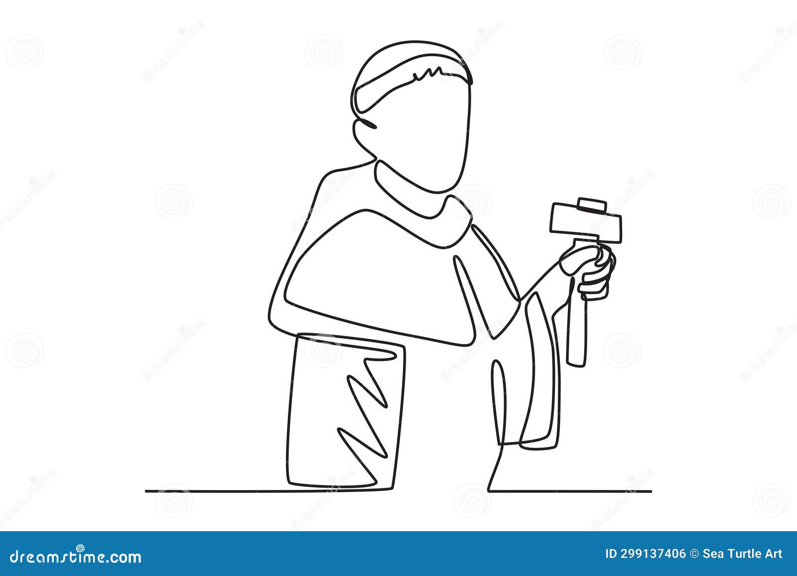 A Pastor Holds a Gavel in the Church Stock Vector - Illustration of ...