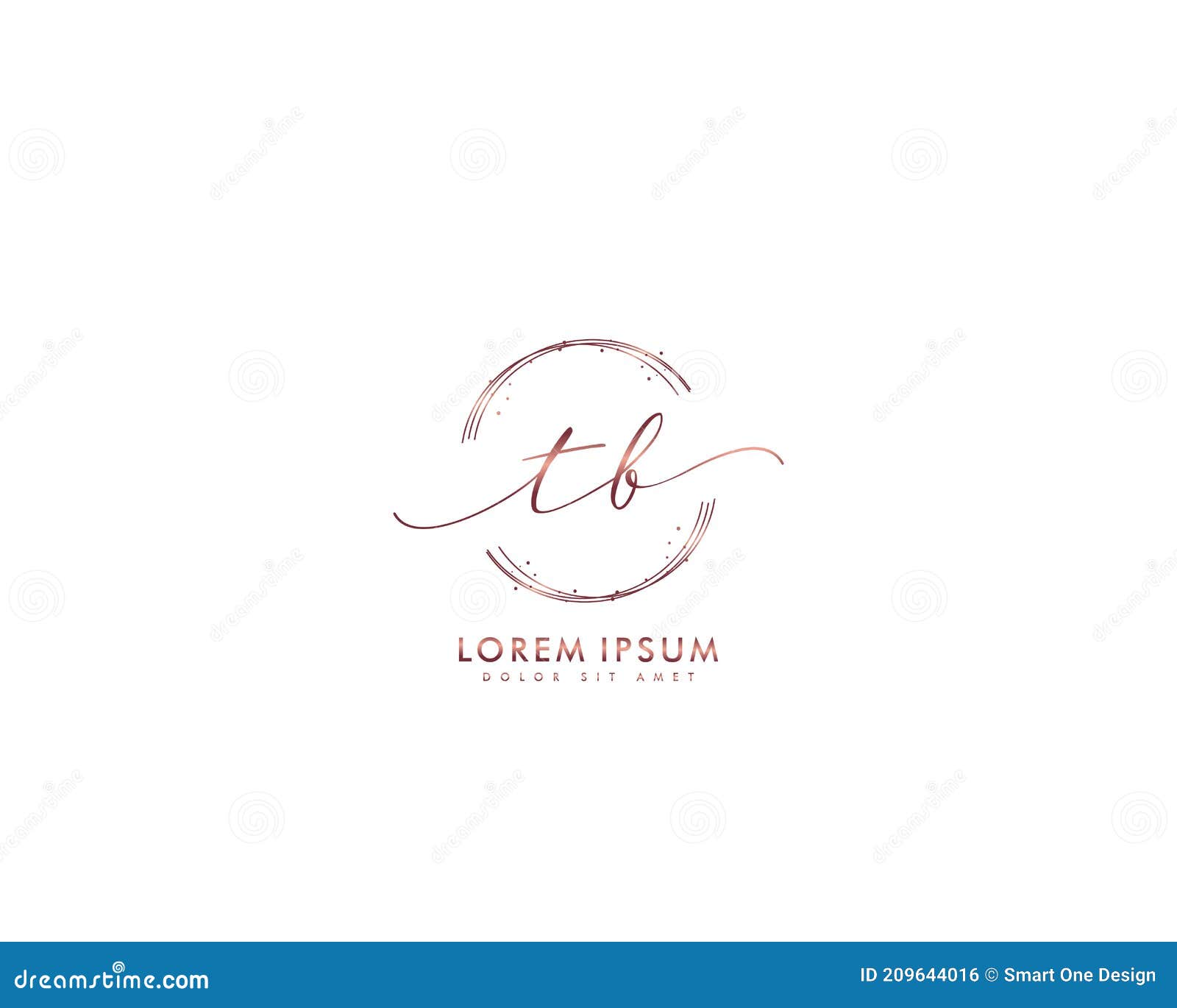 Initial Letter TB Beauty Handwriting Logo Vector Stock Vector ...