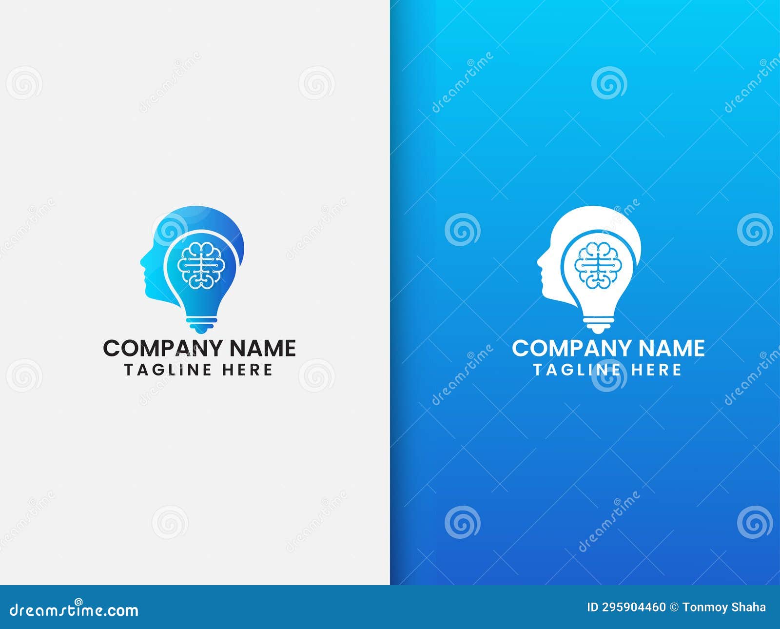 Brain Idea Logo Design. Human Brain Logo. Idea. Think. Mind Logo. Bulb ...