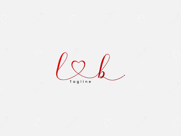 Lb Logo with Love. Love Lb Letter. Font. Script. BL Logo. Love ...
