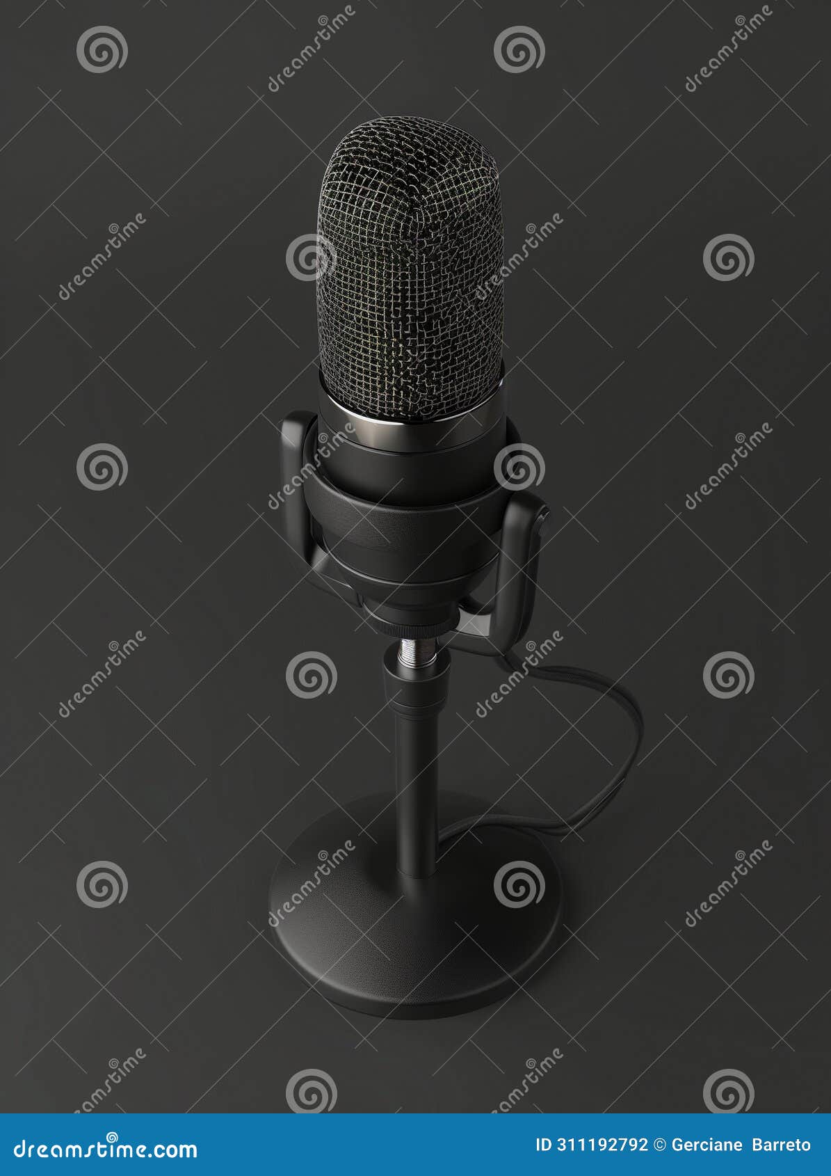 Black Lapel Microphone, Small and Discreet. Arte Com IA Stock ...