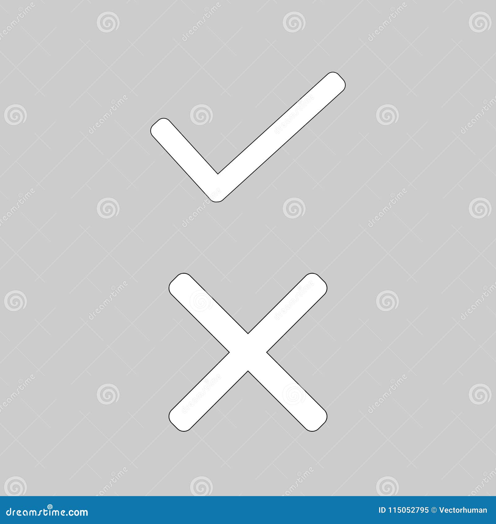 Arte Correcto E Incorrecto Del Icono Ilustración del Vector ...